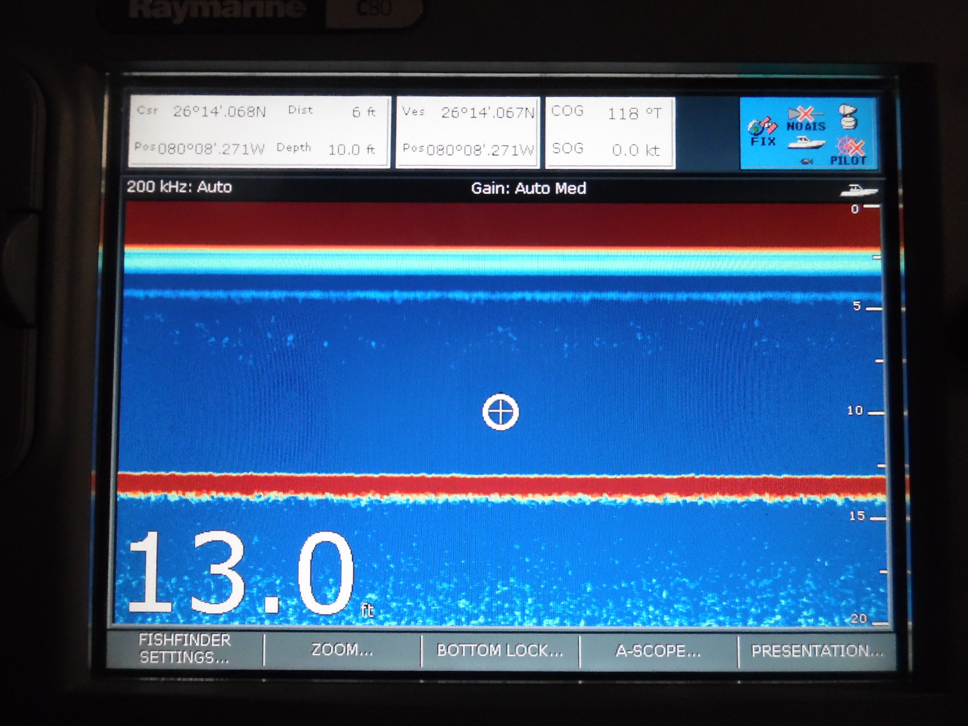 Raymarine C80 Classic Multi-Function Display ~ E02020 - W/Bezel ...