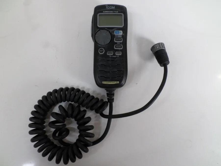 Icom Handset HM-162B CommandMic III for M604, M504 VHFs - Fully Tested ...