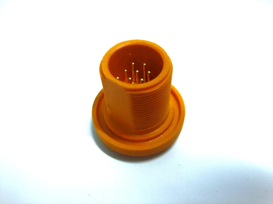 Garmin 12-Pin Yellow/Orange PCB Mounted Transducer Connector for GPSmap ...