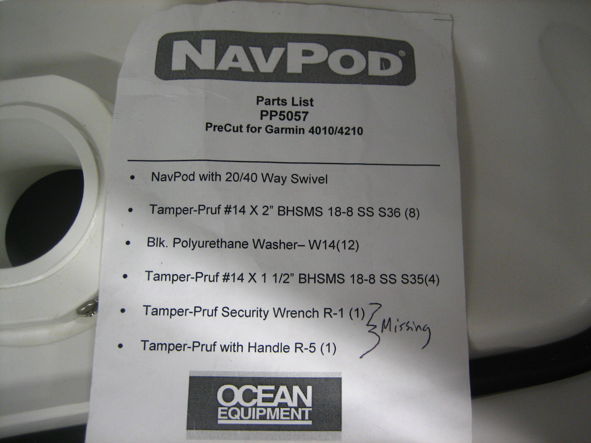 Navpod Powerpod PP5057 for Garmin GPSmap 4010 4210 - NEW OLD STOCK ...