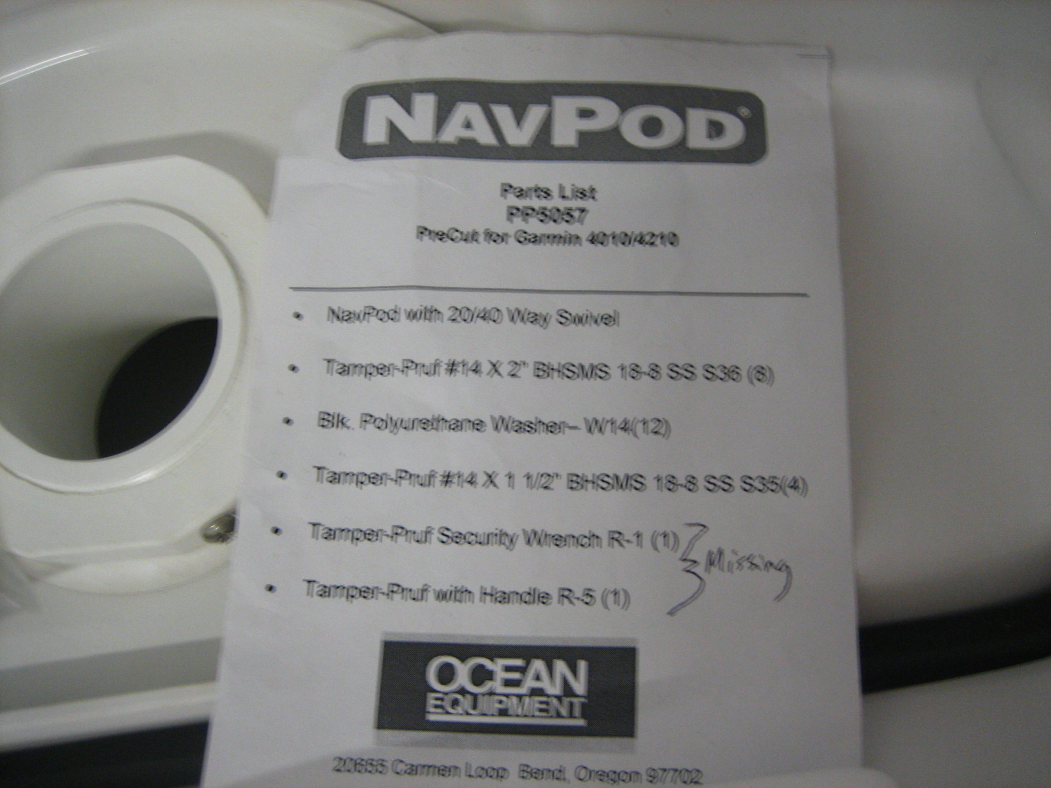 Navpod Powerpod PP5057 for Garmin GPSmap 4010 4210 - NEW OLD STOCK ...