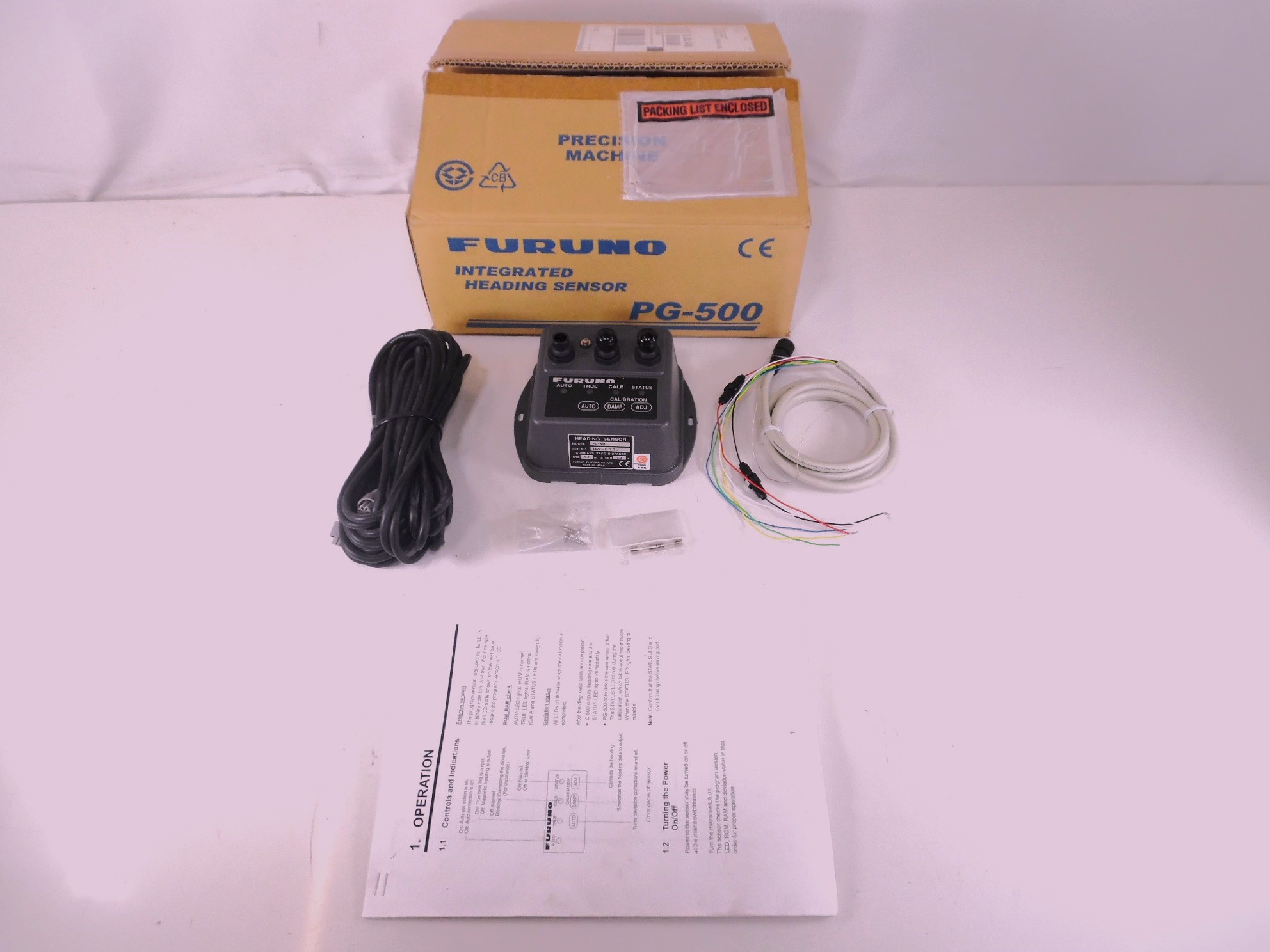 Furuno PG-500R Rate Compensated Heading Sensor w/ Cables NEW OPEN BOX ...
