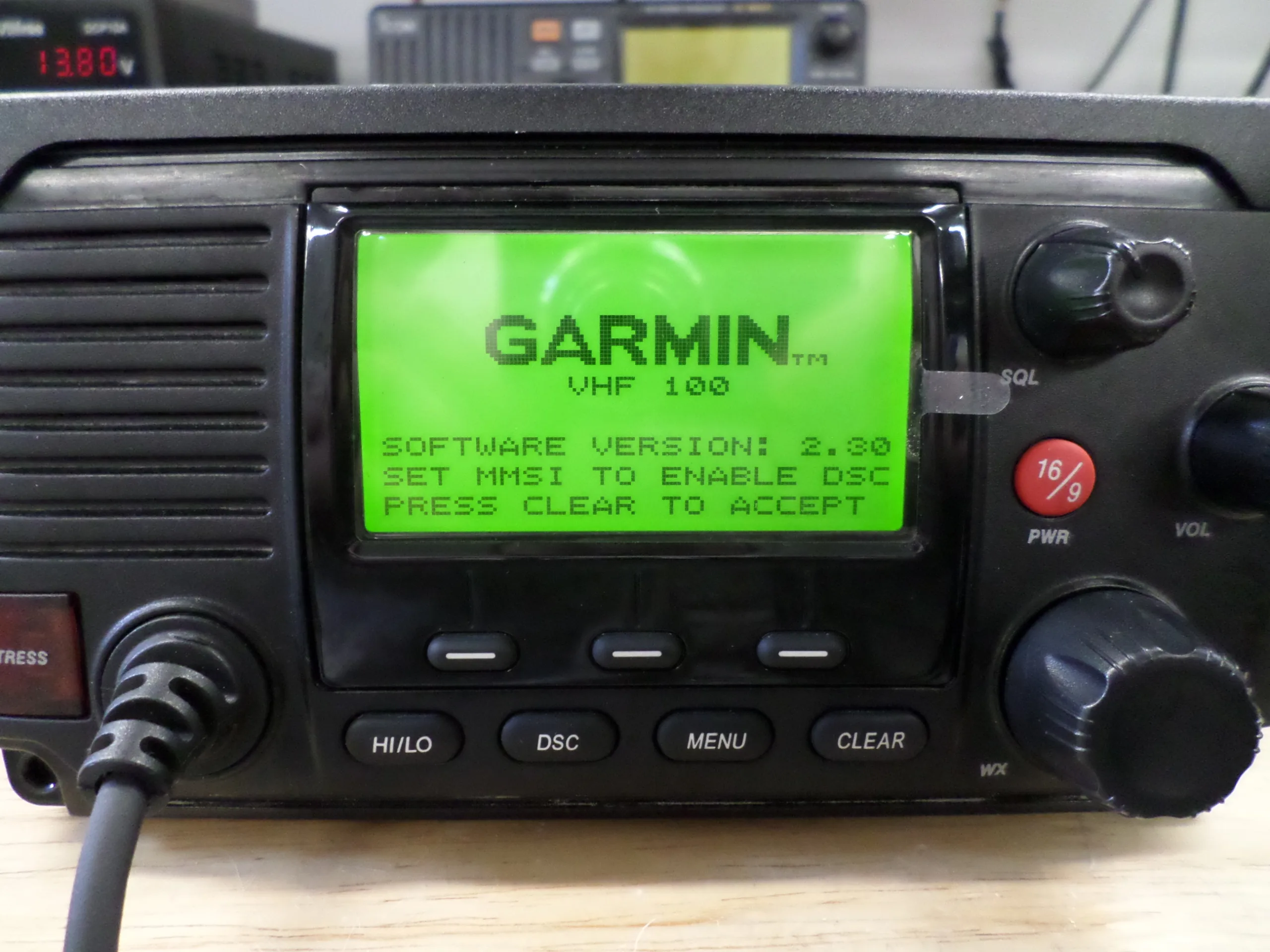 Garmin VHF100 Marine DSC Radio with New Cable - Max Marine Electronics