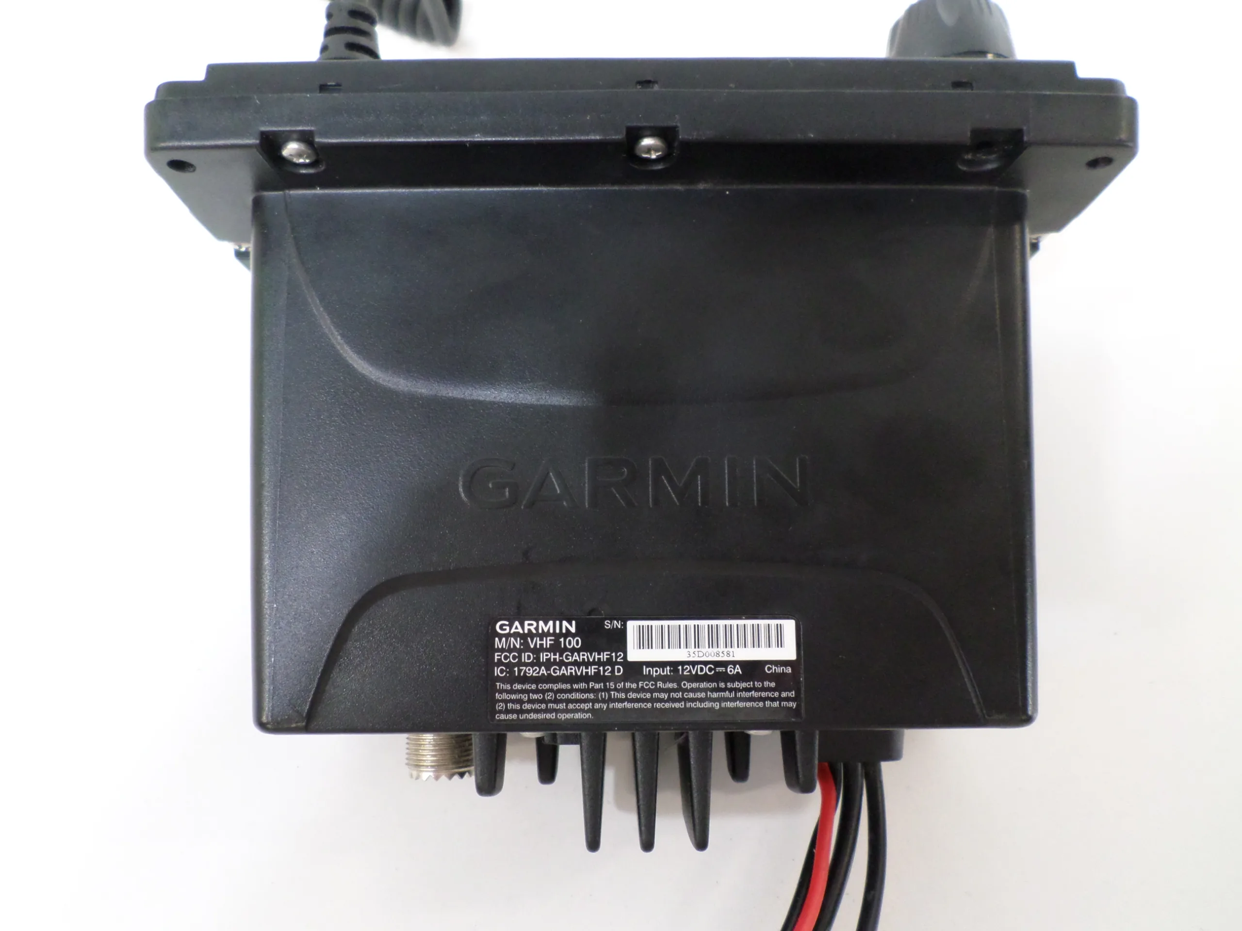Garmin VHF100 Marine DSC Radio with New Cable - Max Marine Electronics