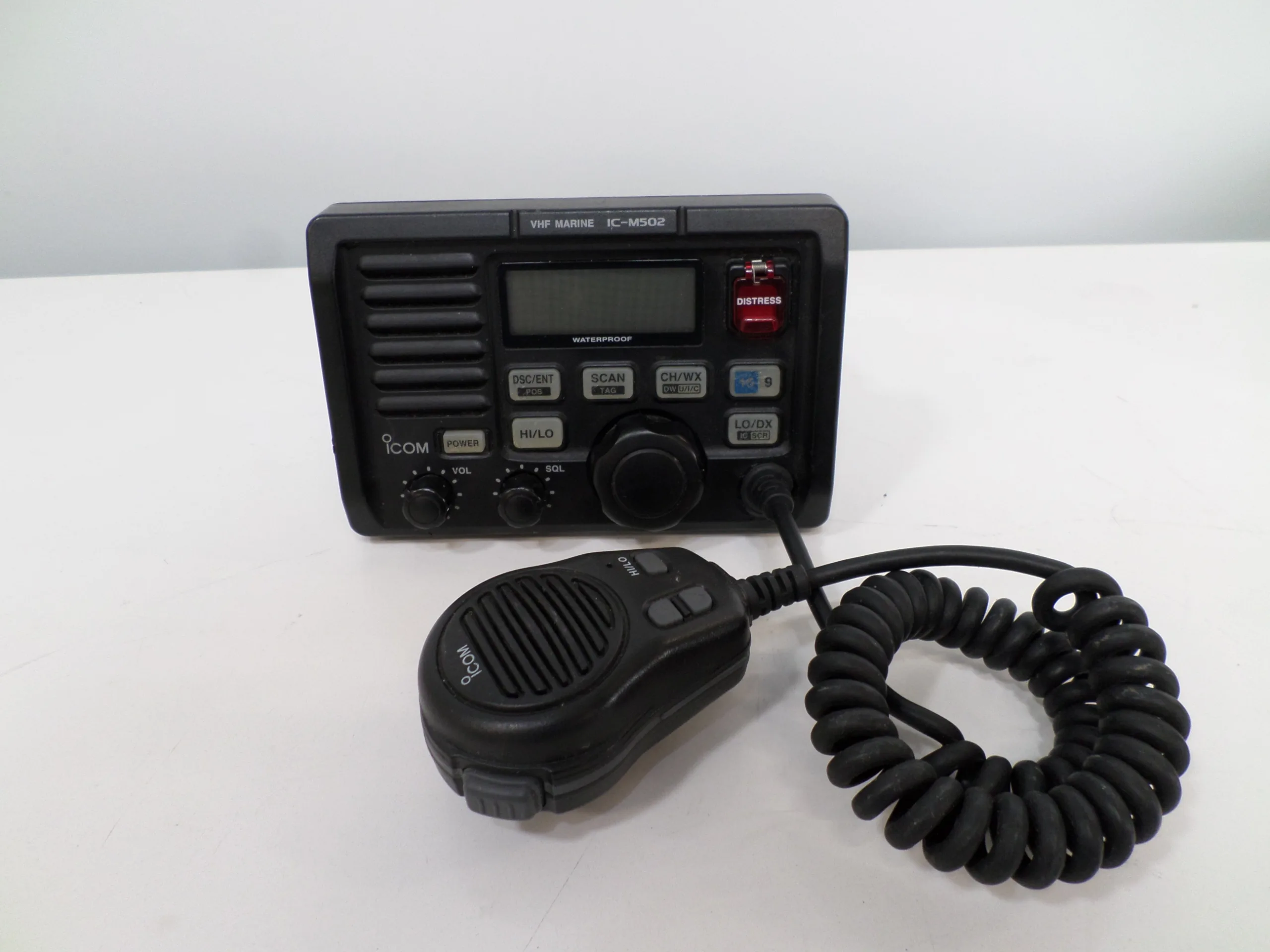 Icom IC-M502 Marine VHF Radio with Attached Mic - Tested - Max Marine ...