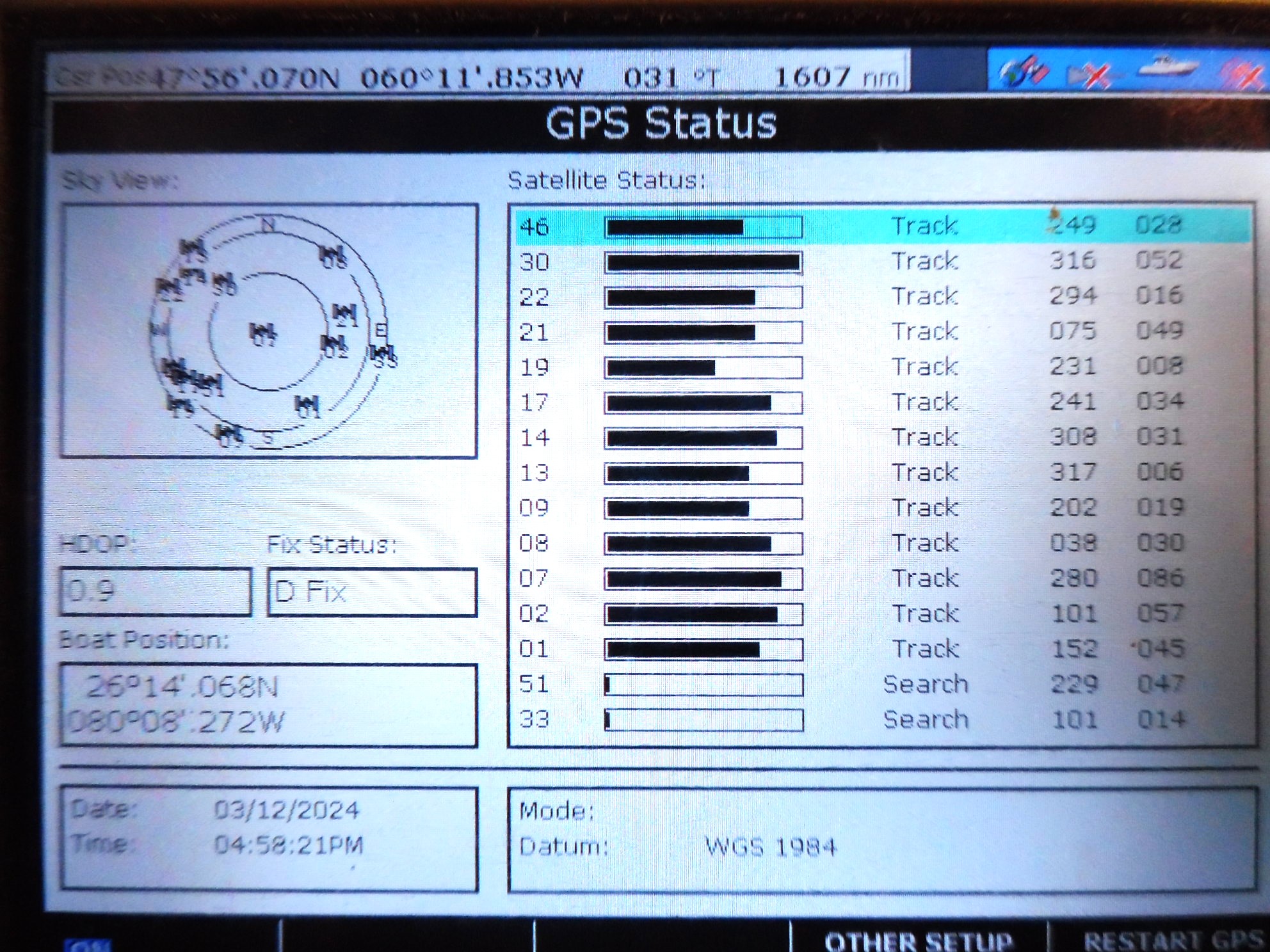 Raymarine A50D Chartplotter E62186 Sounder/Preloaded Maps Tested 90 Day ...