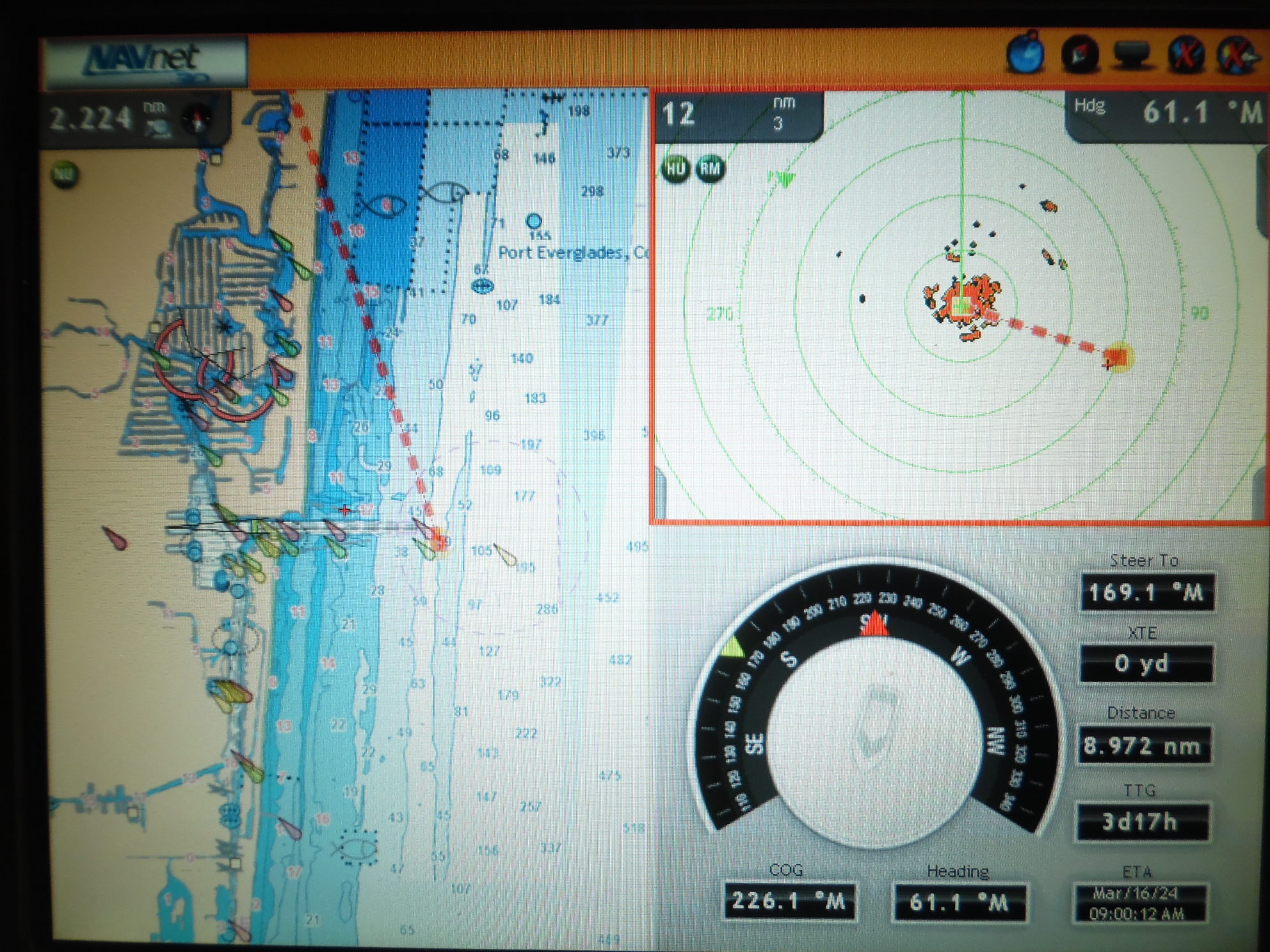 Furuno - MFD12 DRS4D - 4KW UHD 24″ Radome - Radar System - TESTED ...