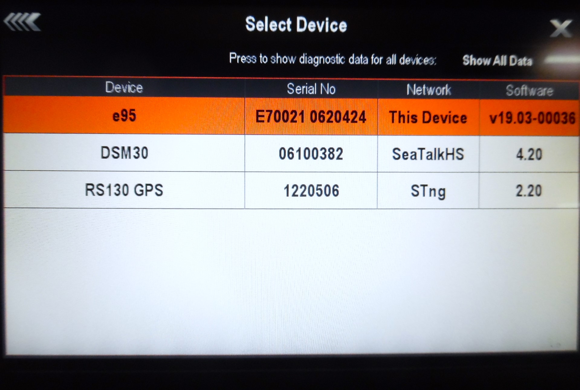 Raymarine e95 HybridTouch MFD Display E70021 -Tested- 90 Day Warranty ...