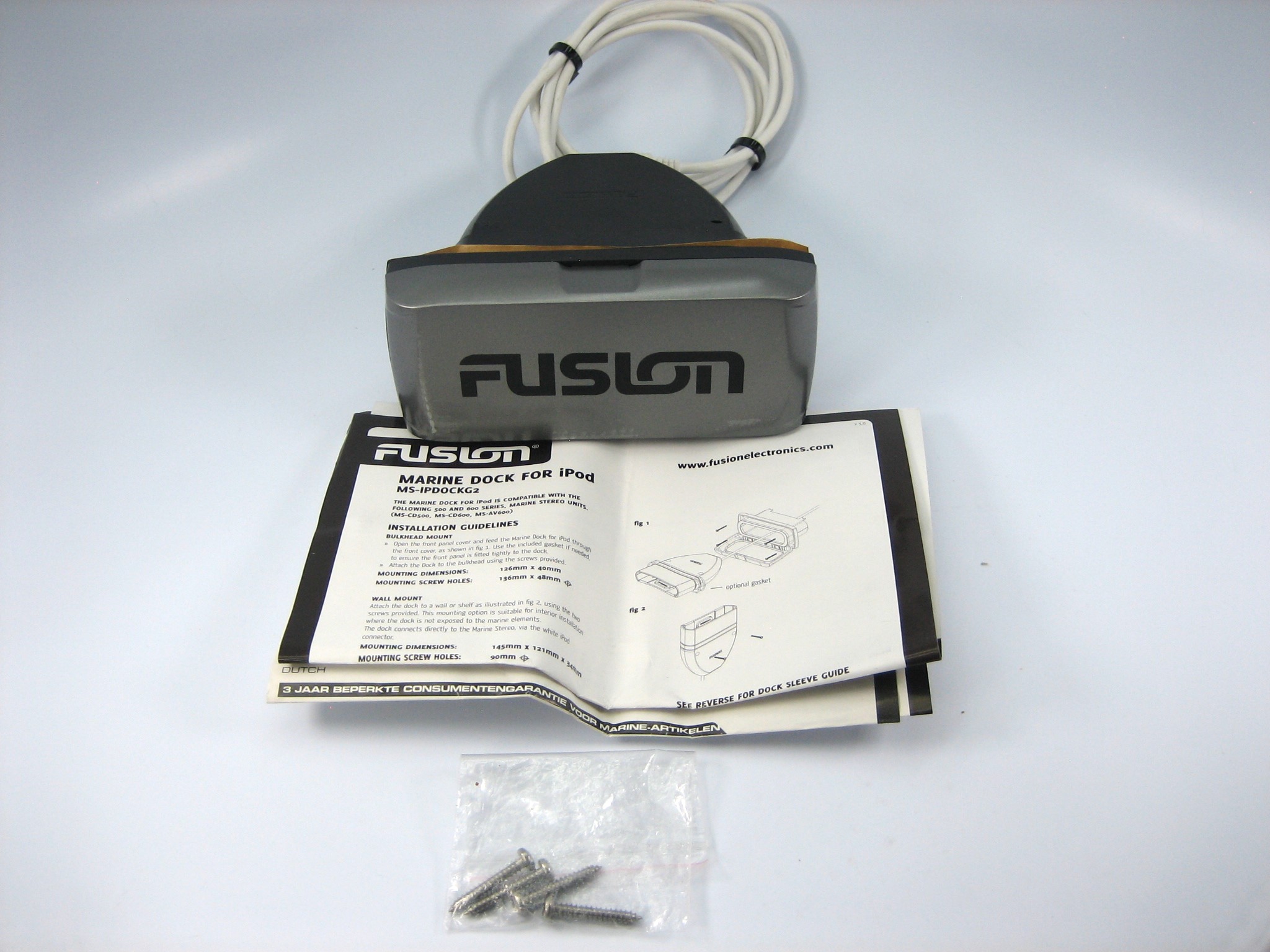 Fusion MS IPDOCKG2 Grey Marine Dock For Ipod - Max Marine Electronics