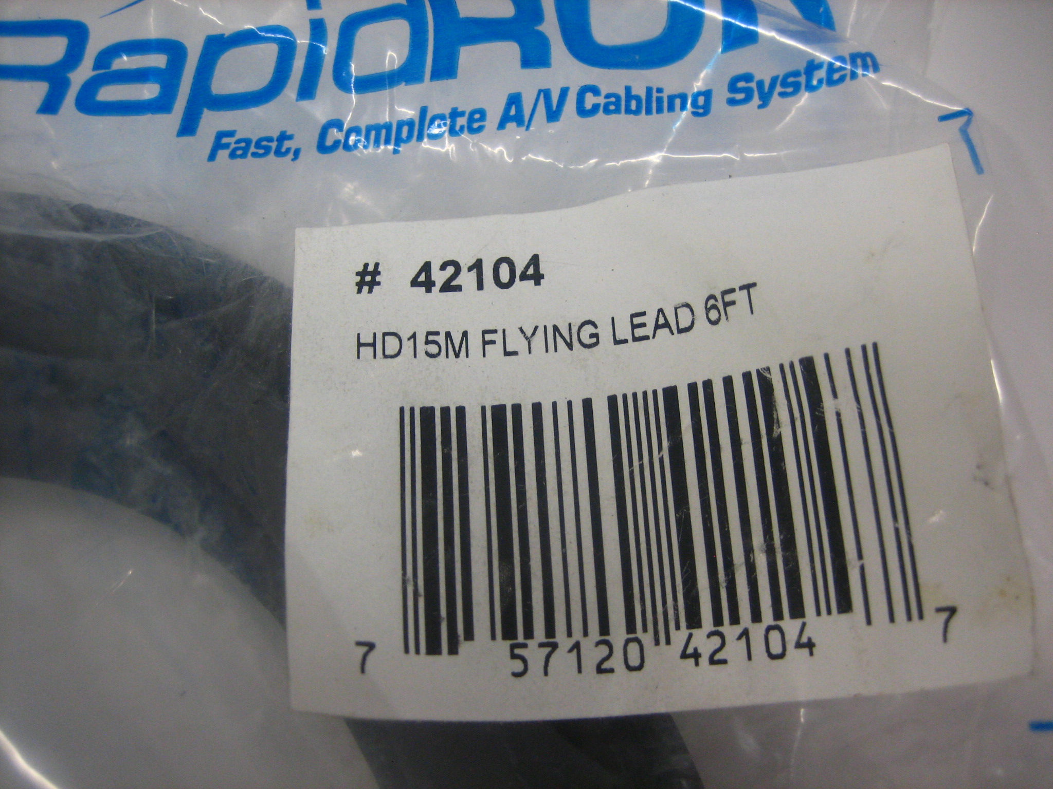 RapidRUN *LOT OF 4 NEW* VGA HD15M Flying Leads - 3x 42104 1x 42103 ...