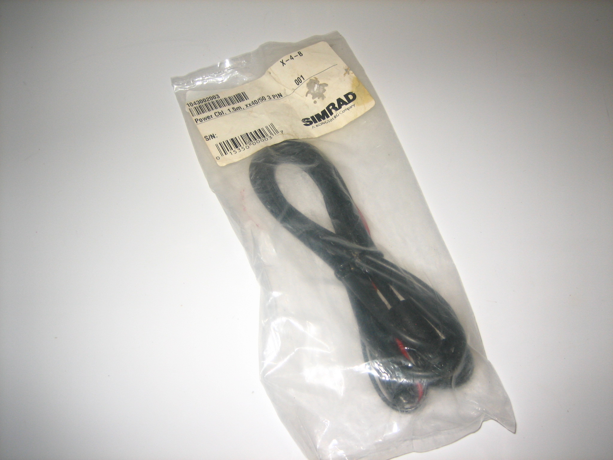 Simrad 3 Pin Power Cable for CA CX CE CR EQ CP 42 40 52 50 Series *NEW ...