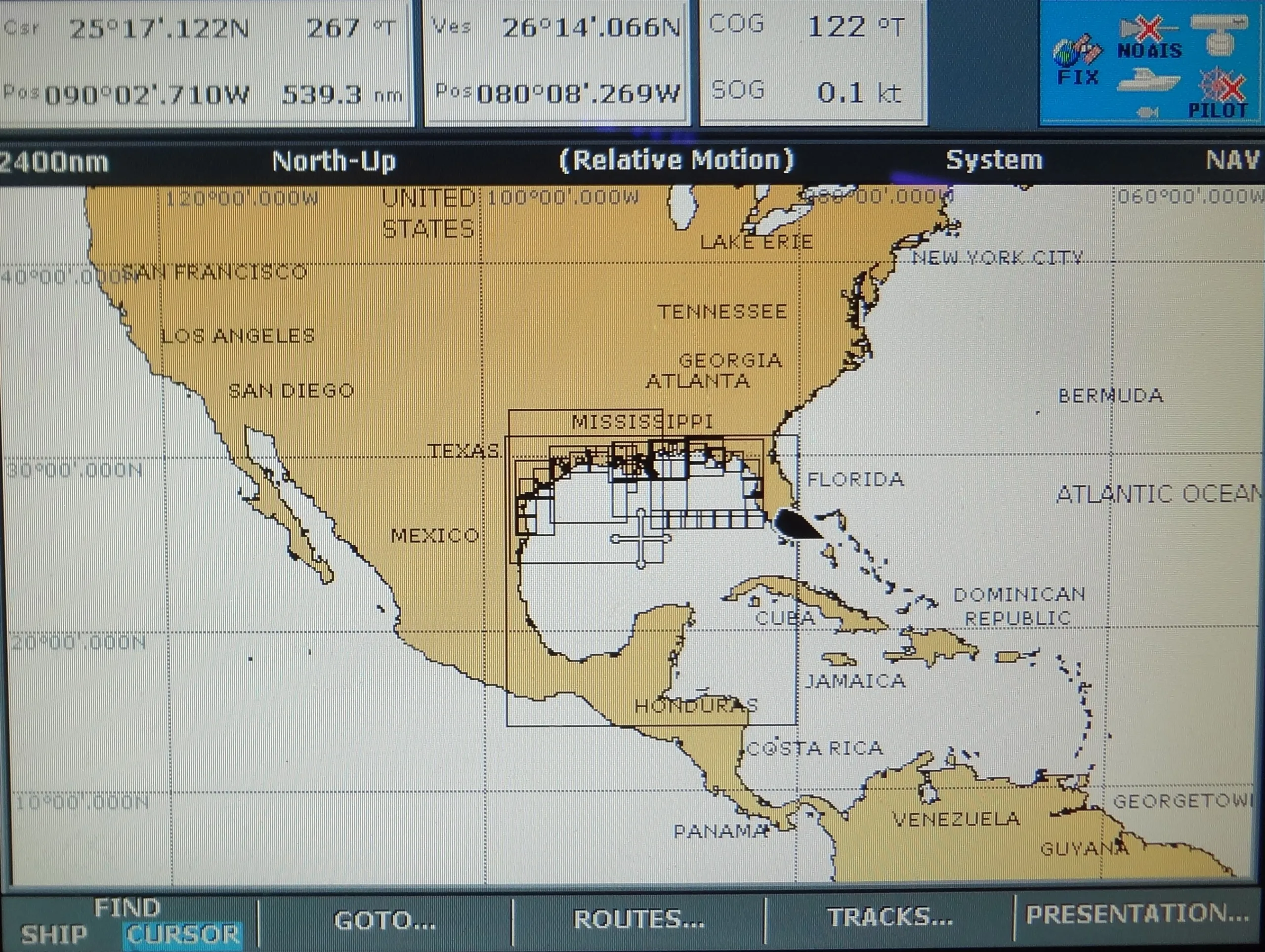 Navionics 64MB CF Chart Card CF/1G907XL3 "Gulf of Mexico" Dec 2004 ...