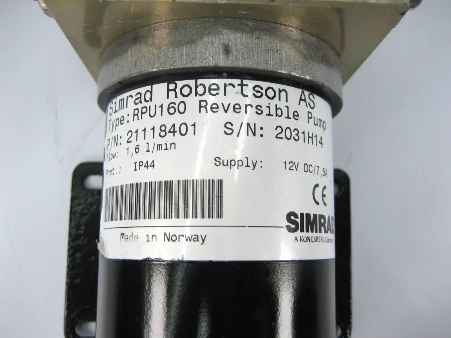 Simrad RPU160 Hydraulic Reversible Autopilot Pump - Max Marine Electronics