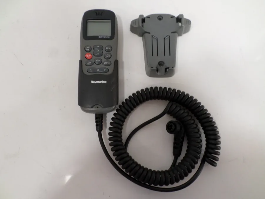 Raymarine RAY240 VHF Radio Unit Handset Model No E45009 with Cradle ...