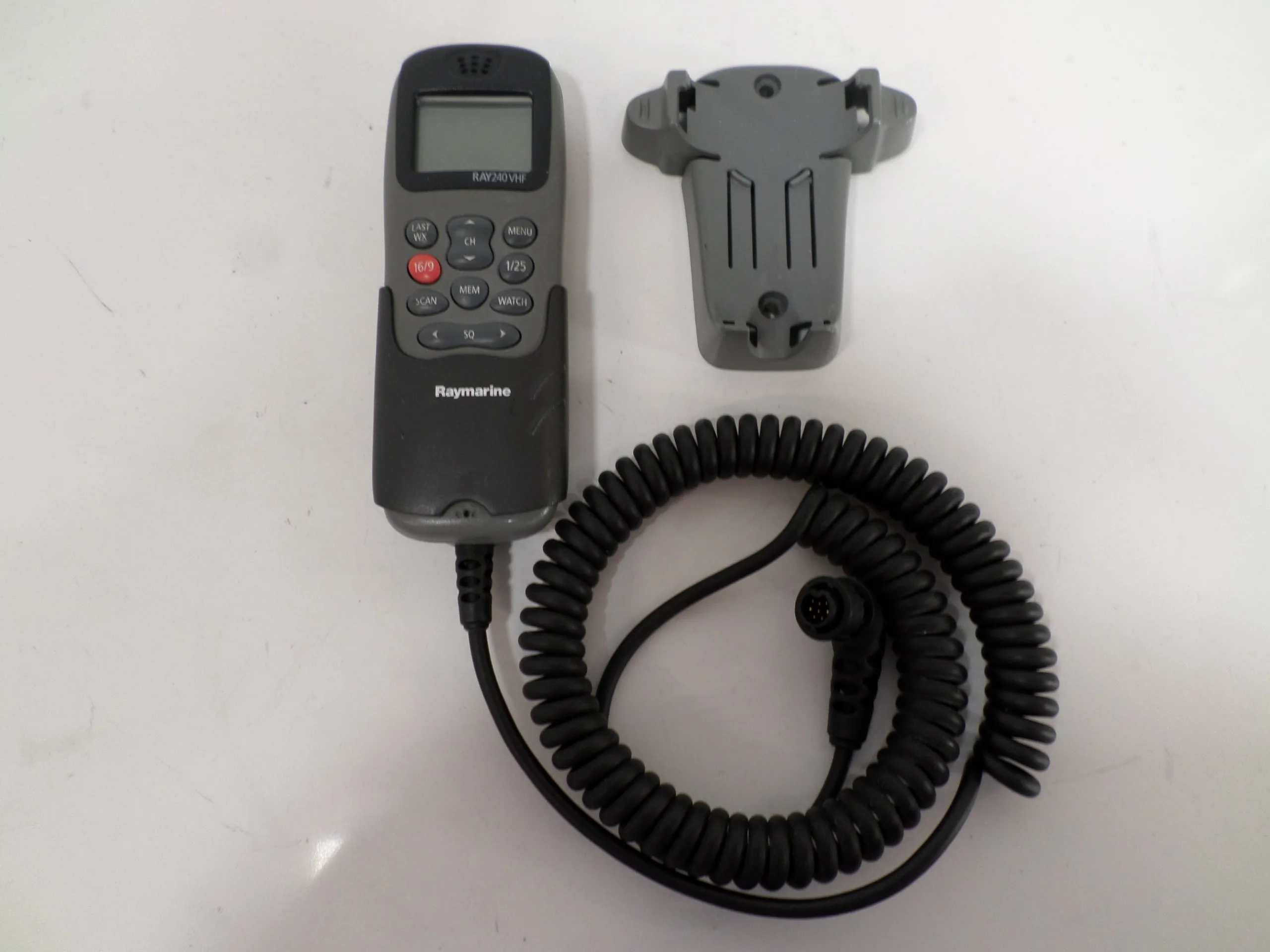 Raymarine RAY240 VHF Radio Unit Handset Model No E45009 with Cradle ...