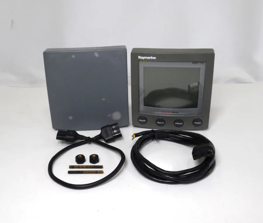 Raymarine ST60 Depth Instrument Display with Sun Cover and Cables ...
