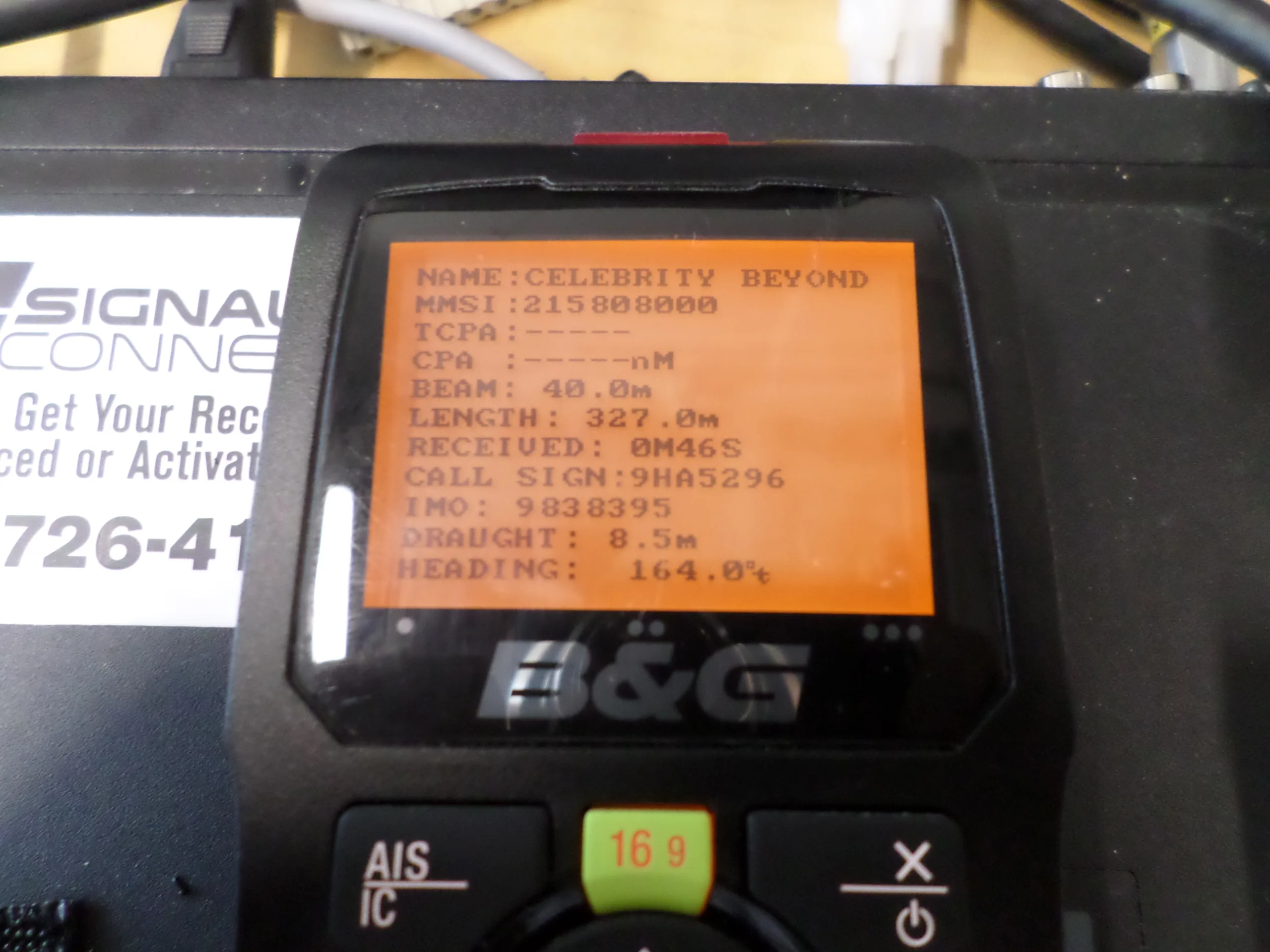 B&G V90 Black Box Marine VHF Radio with AIS Receiver Function - Max ...