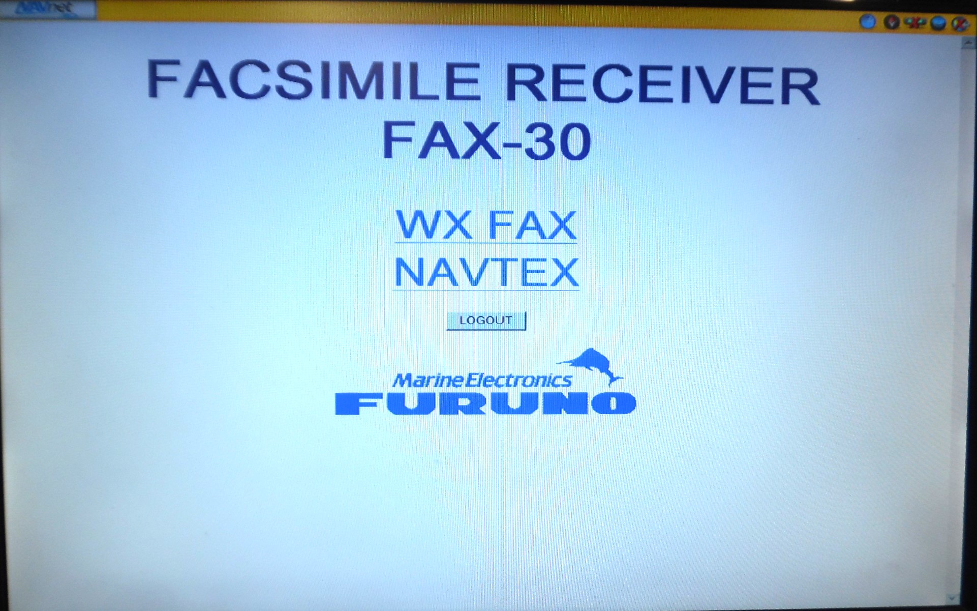 Furuno FAX-30 Weatherfax/Navtex Receiver w/ Power + Network Cables ...