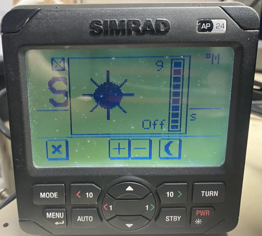 Simrad Ap24 Autopilot Control Head - Rebuilt LCD - Max Marine Electronics