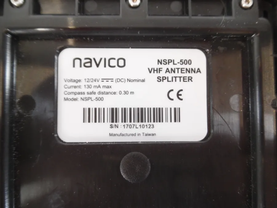 Navico NSPL-500 VHF Antenna Splitter TESTED / WORKING Good Condition w ...