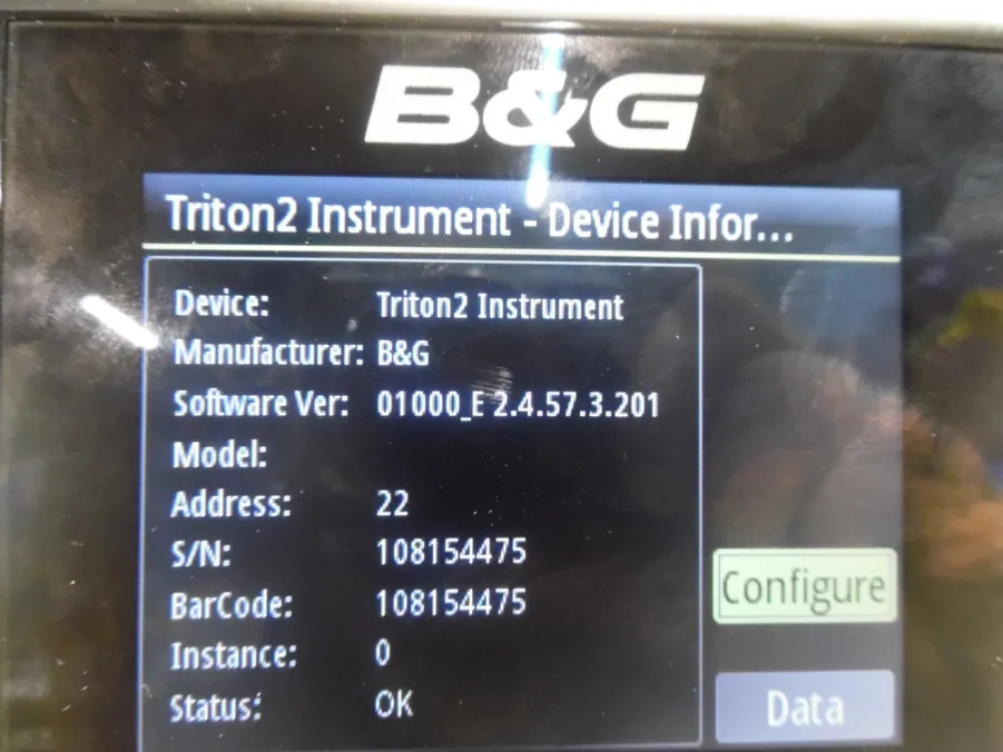 BandG Triton 2 Digital Display 000-13294-001 NMEA2000 Instrument - Max ...