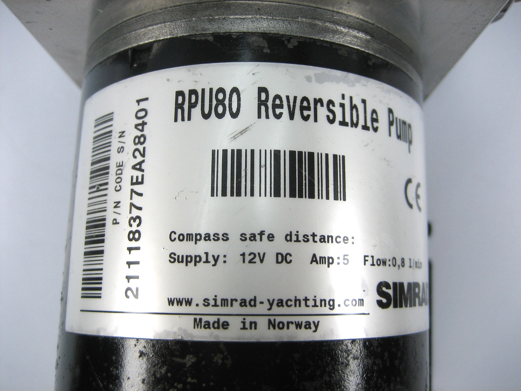 Simrad RPU80 12V Hydraulic Reversible Autopilot Pump - Max Marine ...