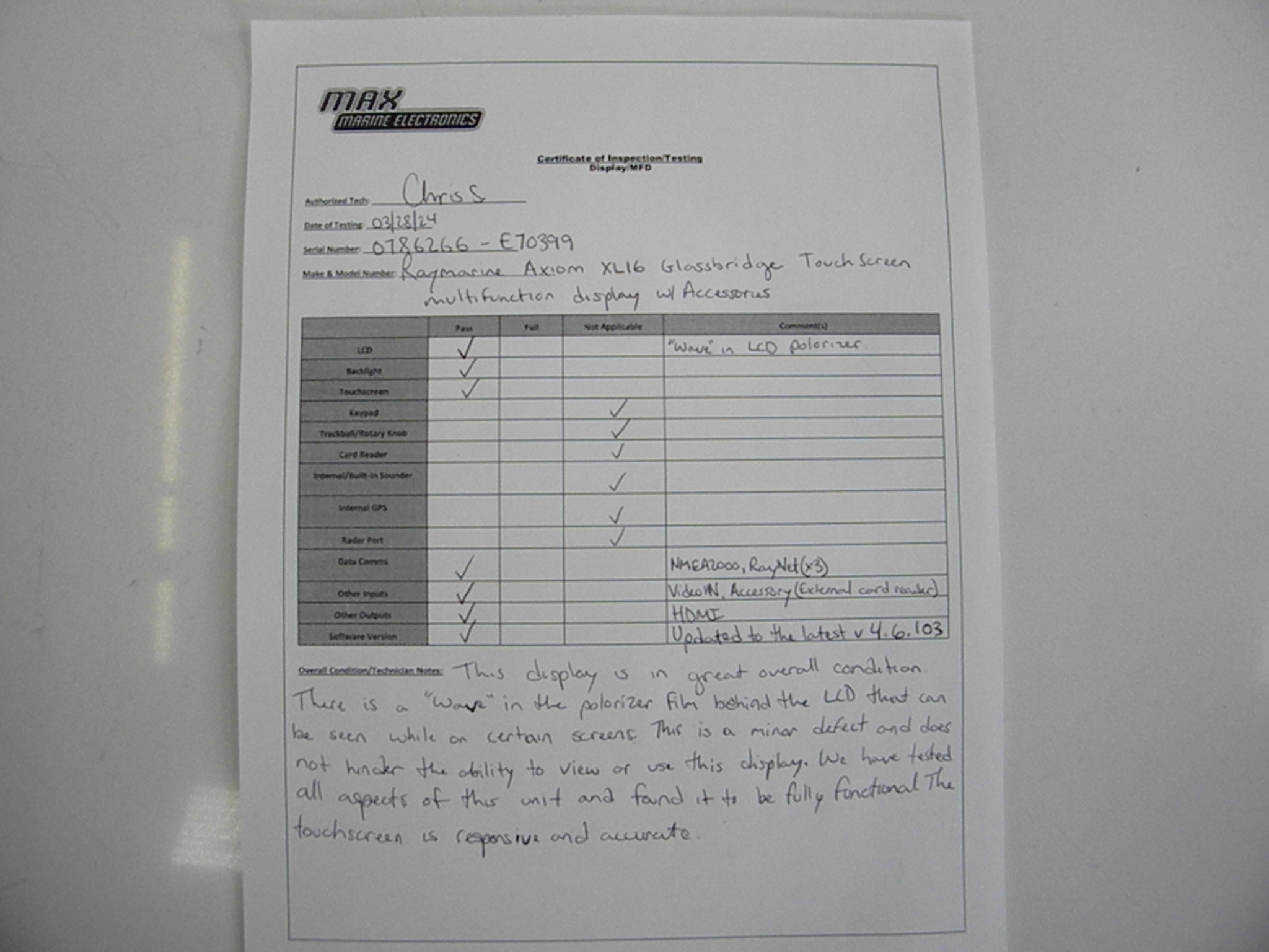 Raymarine Axiom XL 16 Glass Bridge 16" Touchscreen Multifunction ...