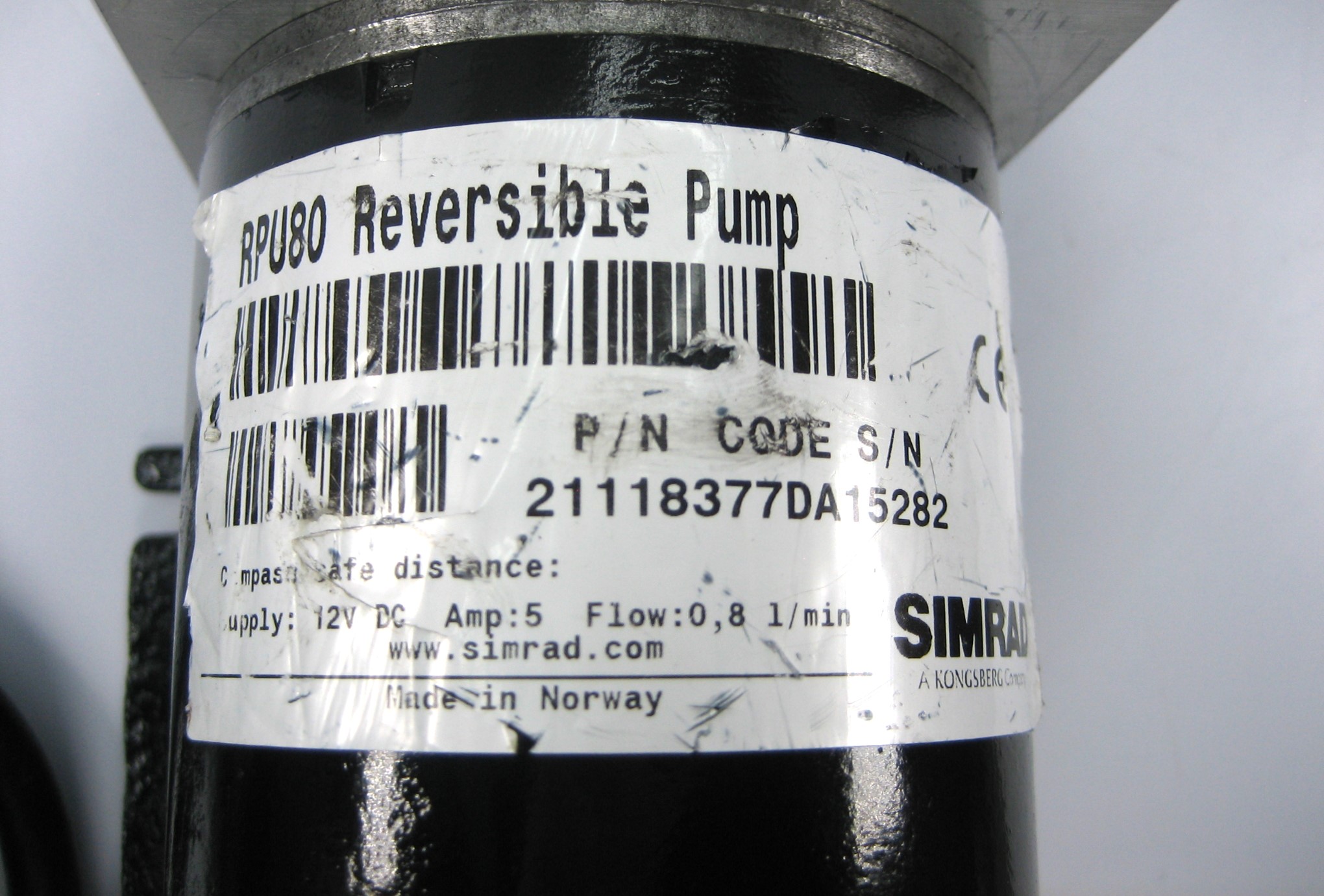 Simrad RPU80 12V Hydraulic Reversible Autopilot Pump - Max Marine ...