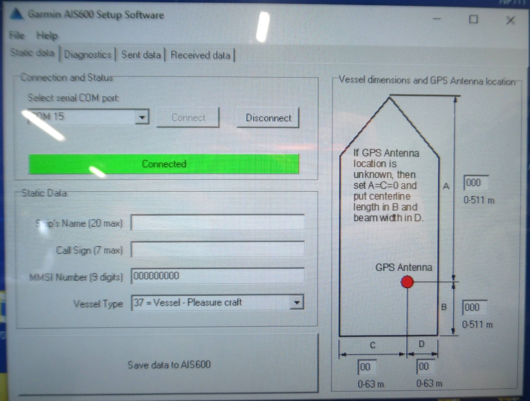 Garmin AIS600 Blackbox Class B Transponder - Clean MMSI - 010-00865-00 ...