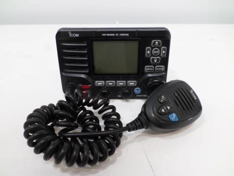Icom IC-M506 Marine VHF Transceiver with Mounting Hardware - Tested ...
