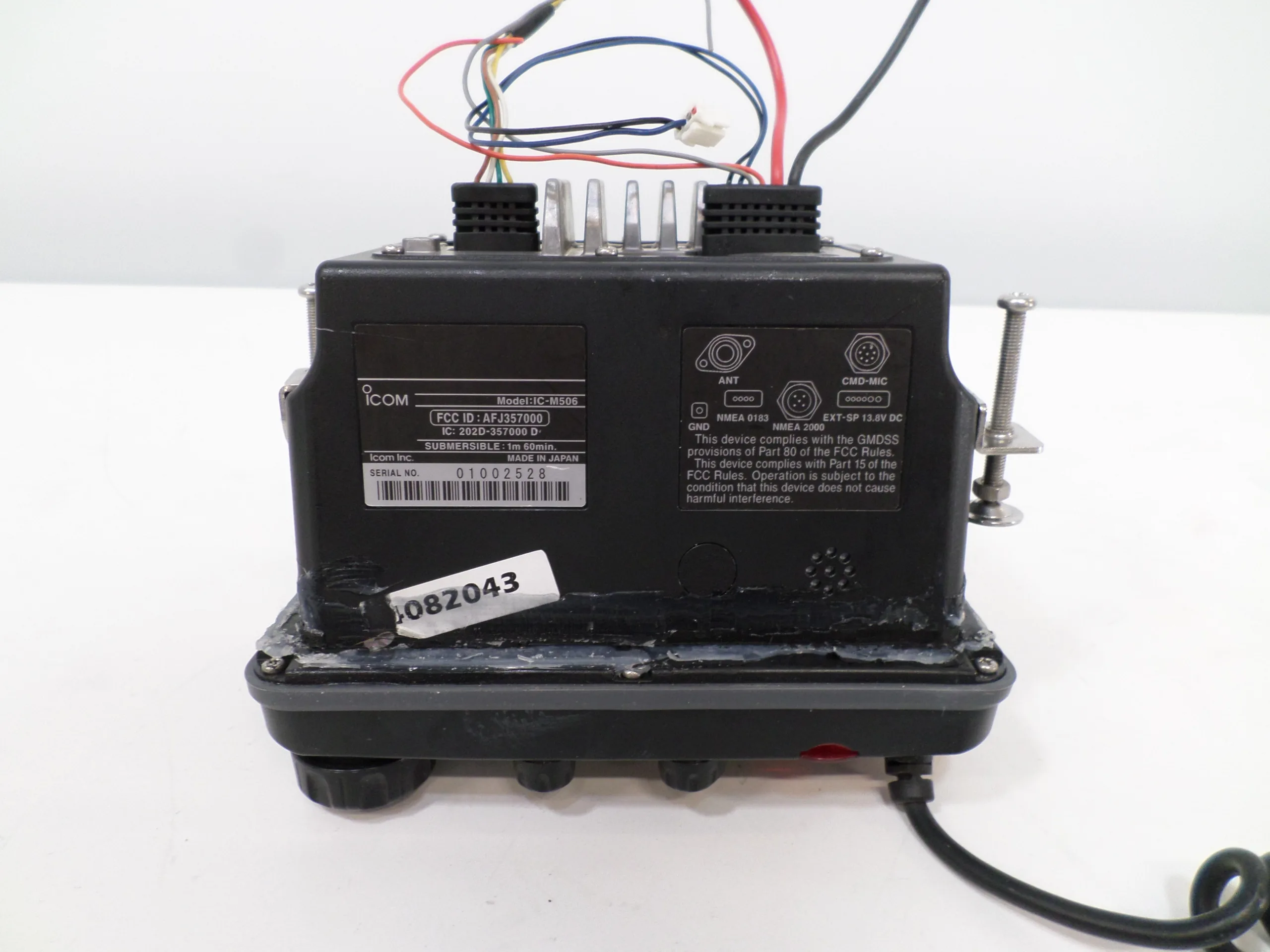 Icom IC-M506 Marine VHF Transceiver with Mounting Hardware - Tested ...