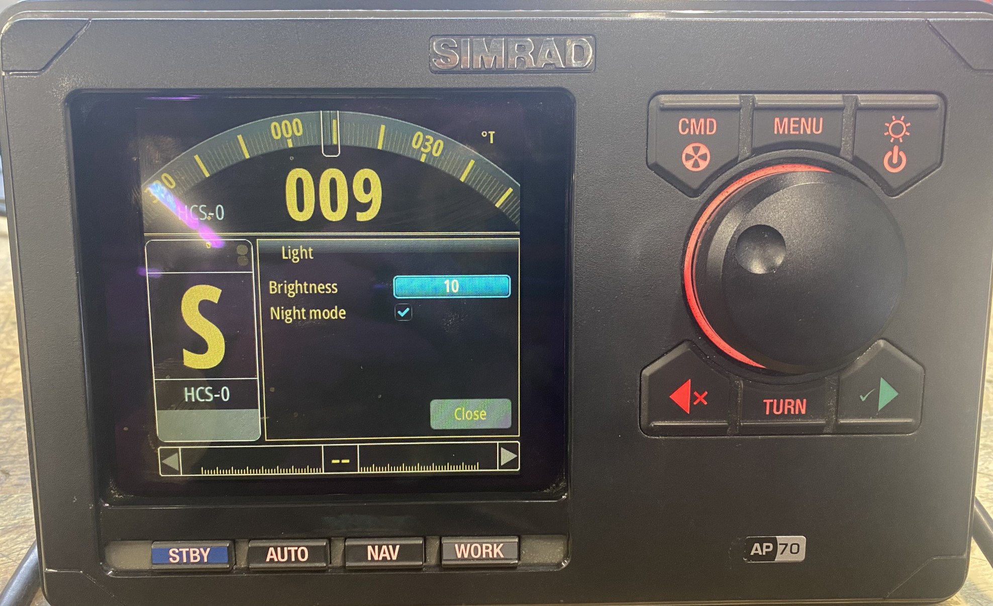 Simrad AP70 Autopilot Control Head PN:000-10182-001 - Max Marine ...