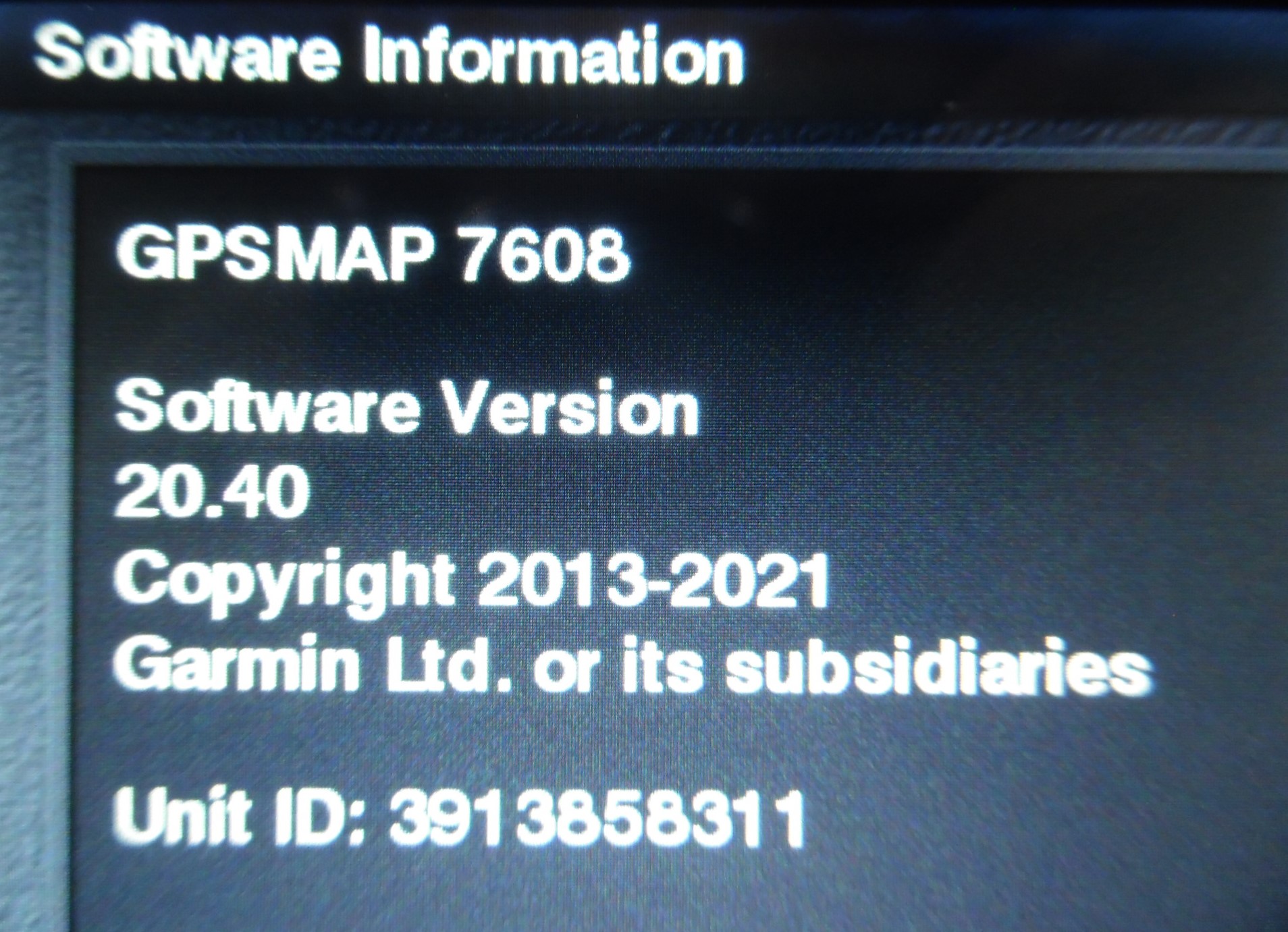 Garmin GPSmap 7608 W/ Suncover Tested Good! (90 Day Warr!) - Max Marine ...