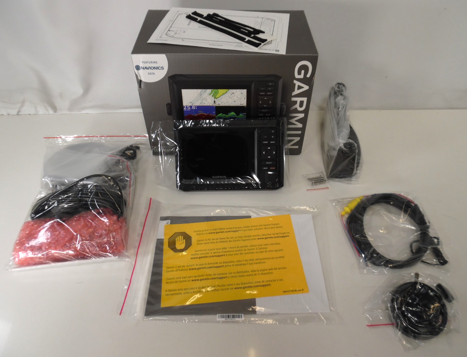 Garmin ECHOMAP UHD2 5" 54cv With GT20-TM Transducer (NEW) -010-02591-51 ...