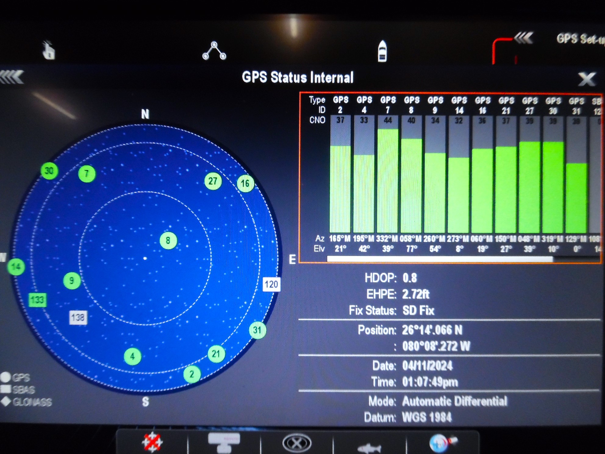 Raymarine c125 E70013 MFD - Internal - GPS - 90 Day Warranty Good Cond! - Max Marine Electronics
