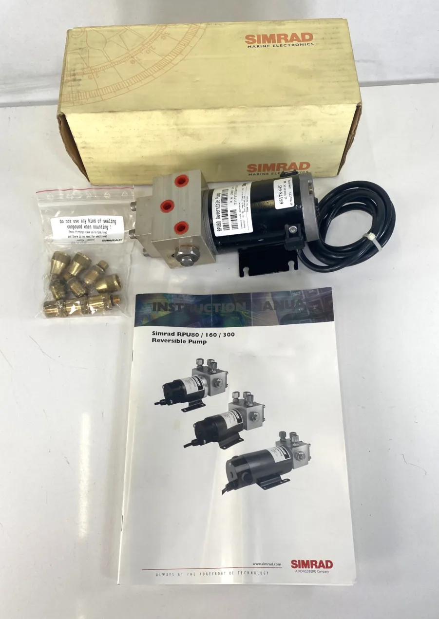 Simrad RPU80 12V Reversing Autopilot Hydraulic Pump New Open Box - Max ...