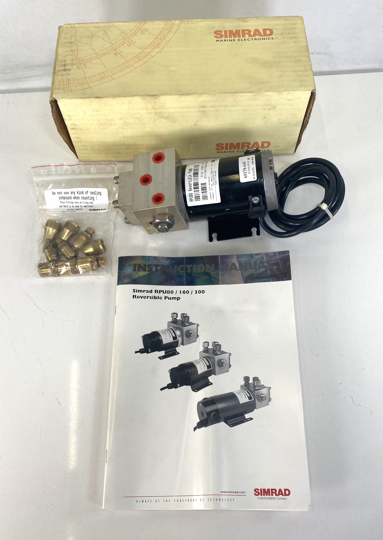 Simrad RPU80 12V Reversing Autopilot Hydraulic Pump New Open Box - Max ...
