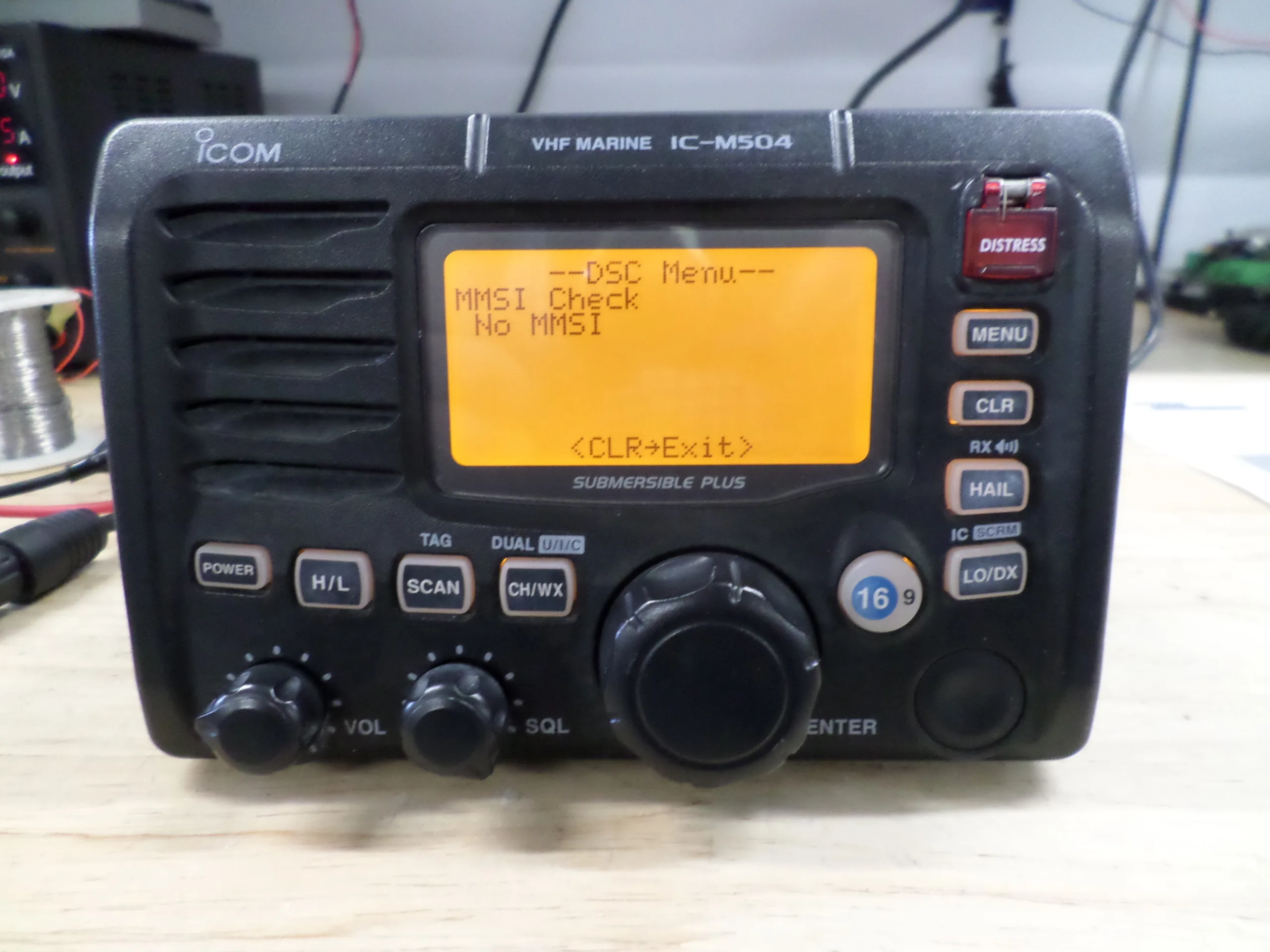 ICOM IC-M504 Marine VHF Radio With Rear Attached Microphone - Fully ...