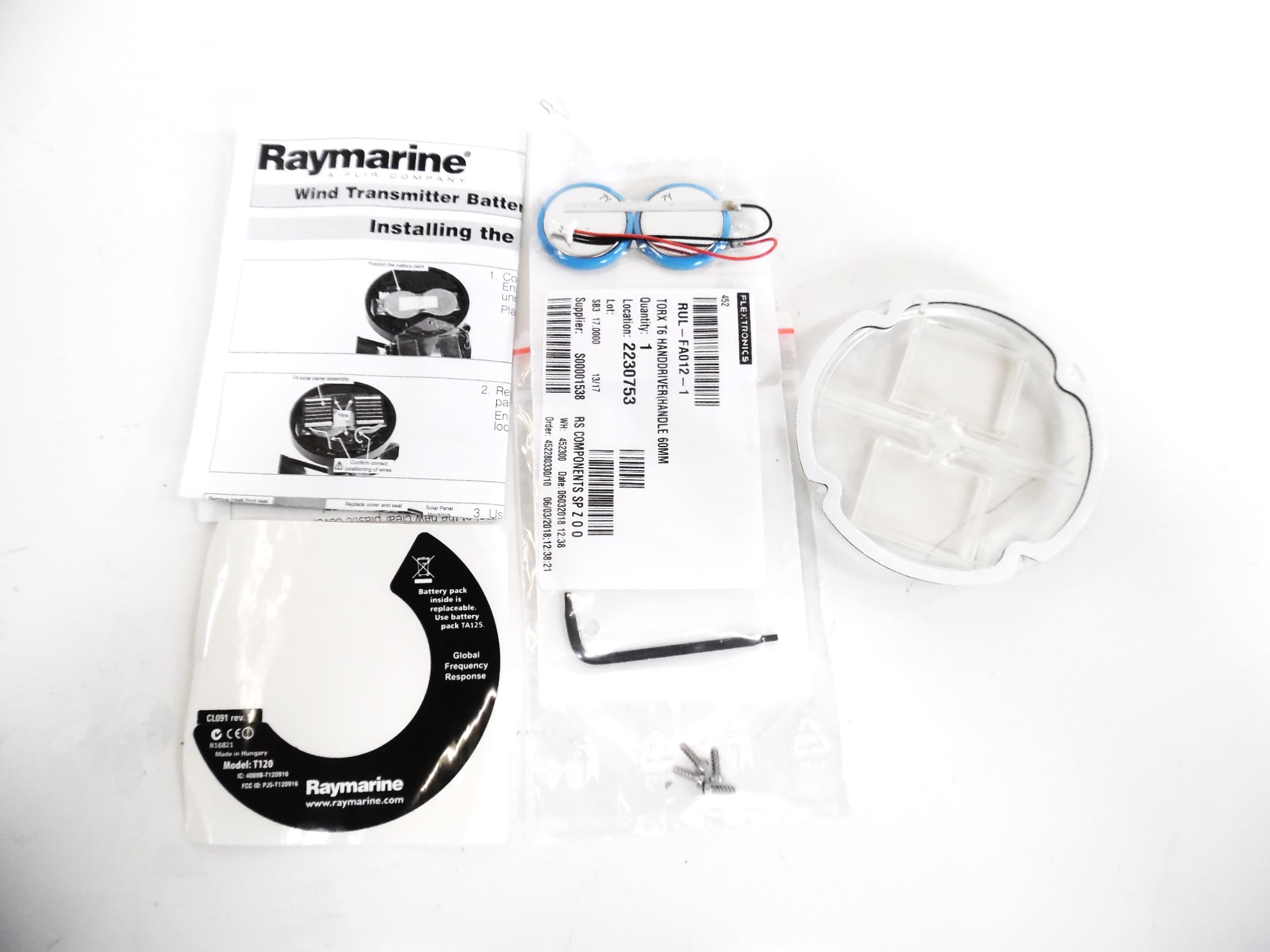 Raymarine Wind Transmitter Battery Pack TA125 New Open Box - 90 Day ...