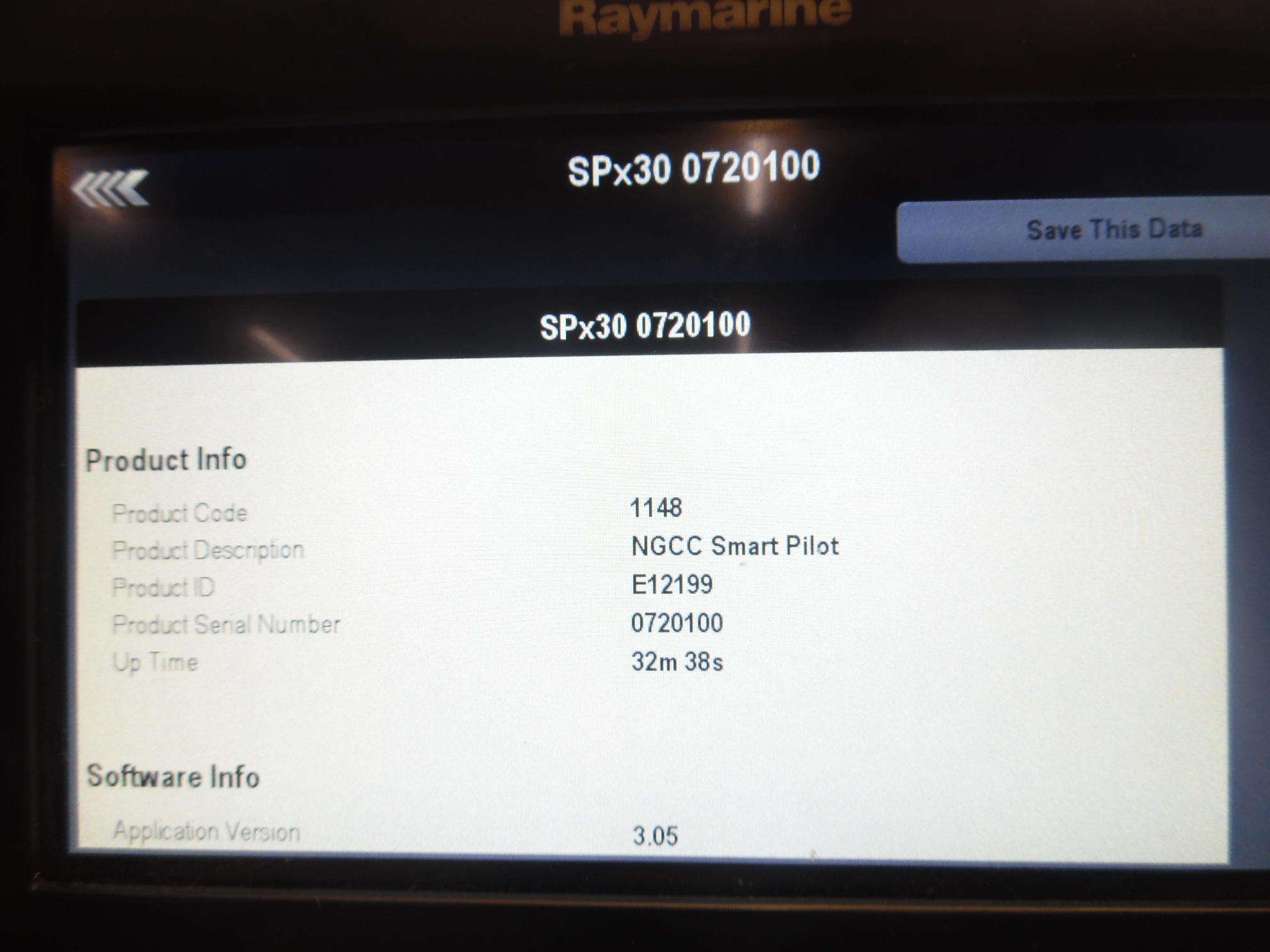 Raymarine-SPX30 E12199 SmartPilot Autopilot Computer Processor Tested ...