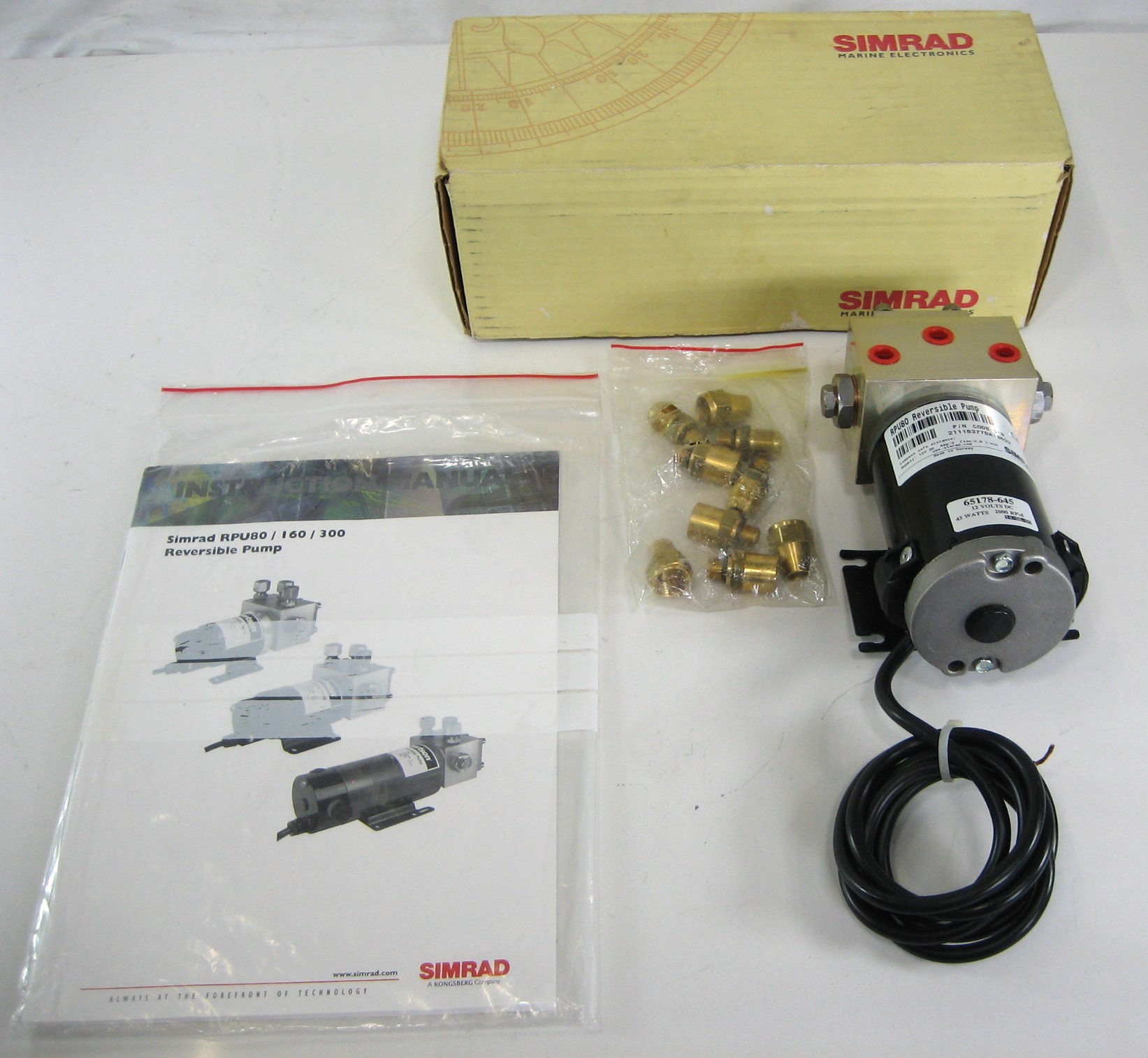 Simrad RPU80 12V Reversing Autopilot Hydraulic Pump New Open Box - Max ...
