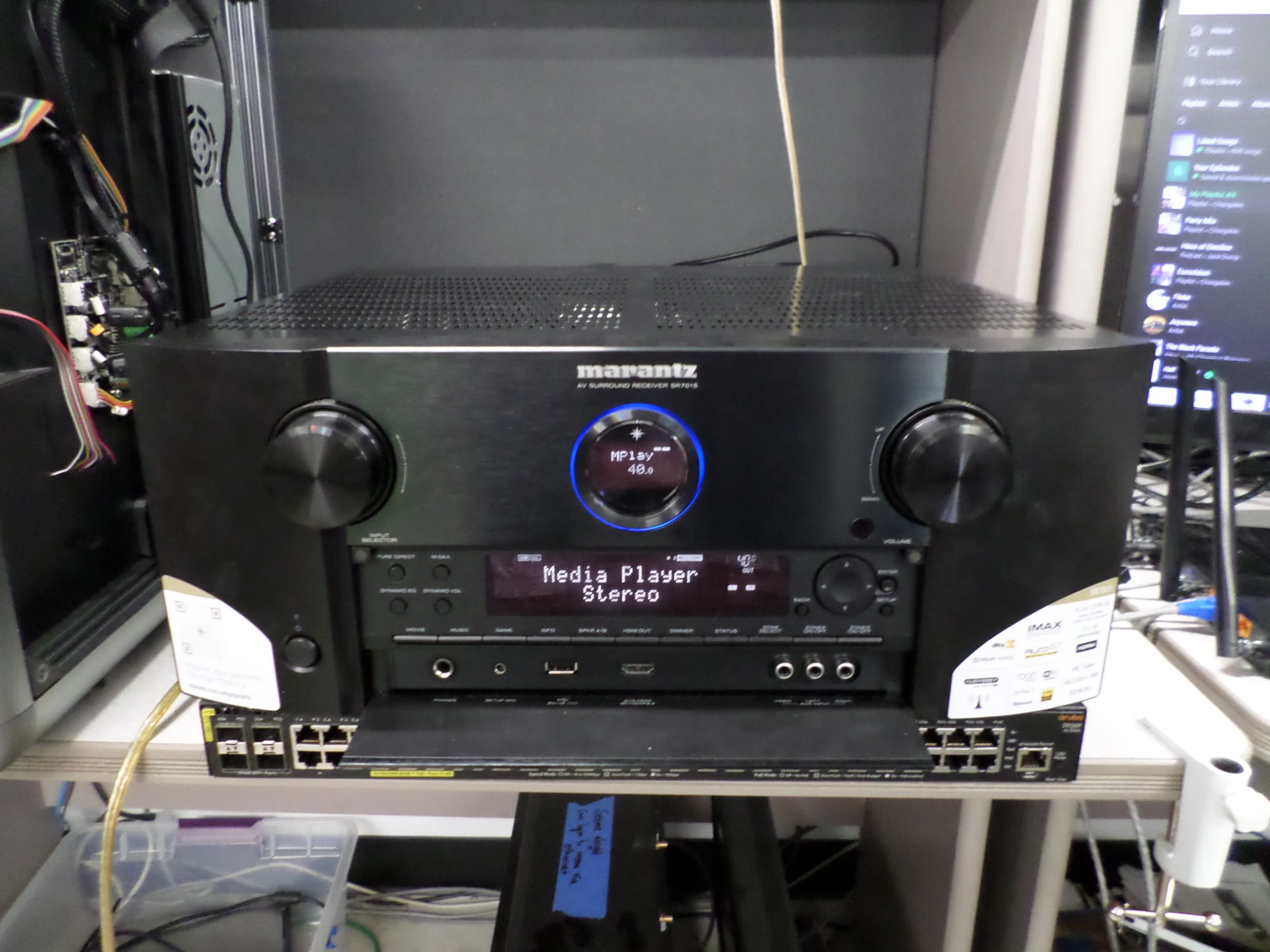 Marantz SR7015 125W 9.2 Channel Home Theater Receiver with 8k HDMI ...