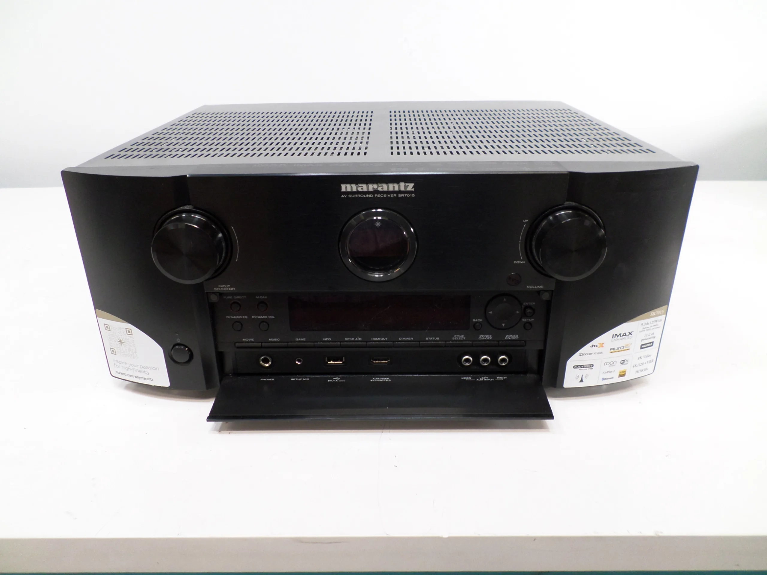 Marantz SR7015 125W 9.2 Channel Home Theater Receiver with 8k HDMI ...