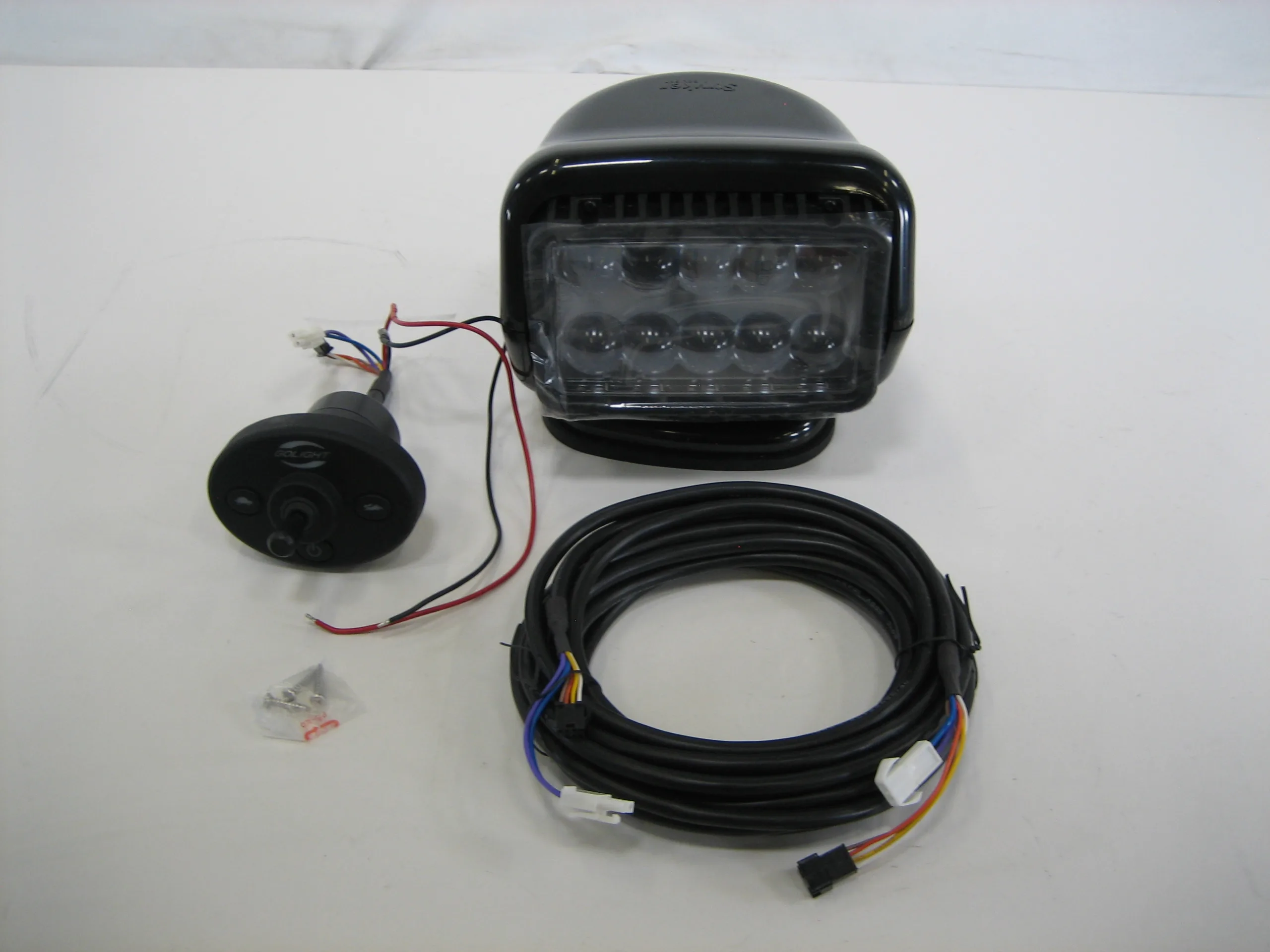 GoLight Black 30214 Stryker LED Permanent Mount Hard Wired Dash Remote ...