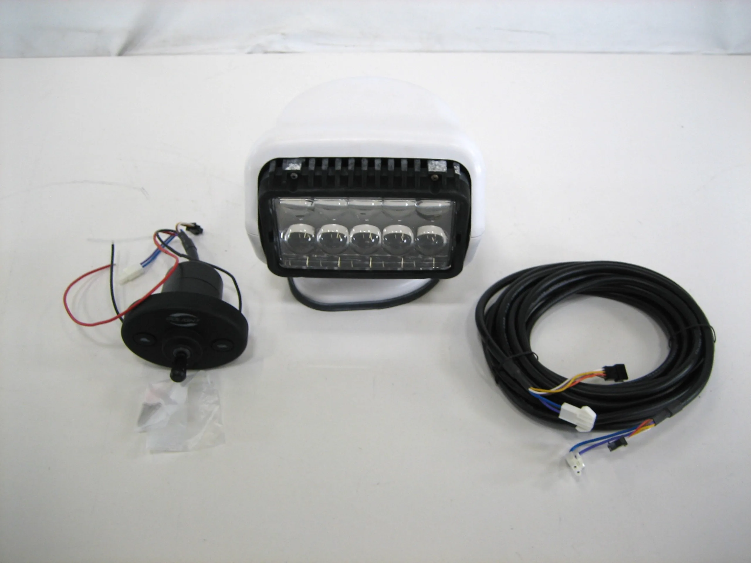 GoLight 30204 White LED Spotlight with Hardwired Joystick Remote - Max ...