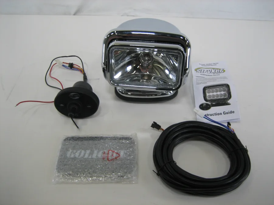 GoLight 3026 Stryker Hardwired Halogen Spotlight - Chrome - Max Marine ...
