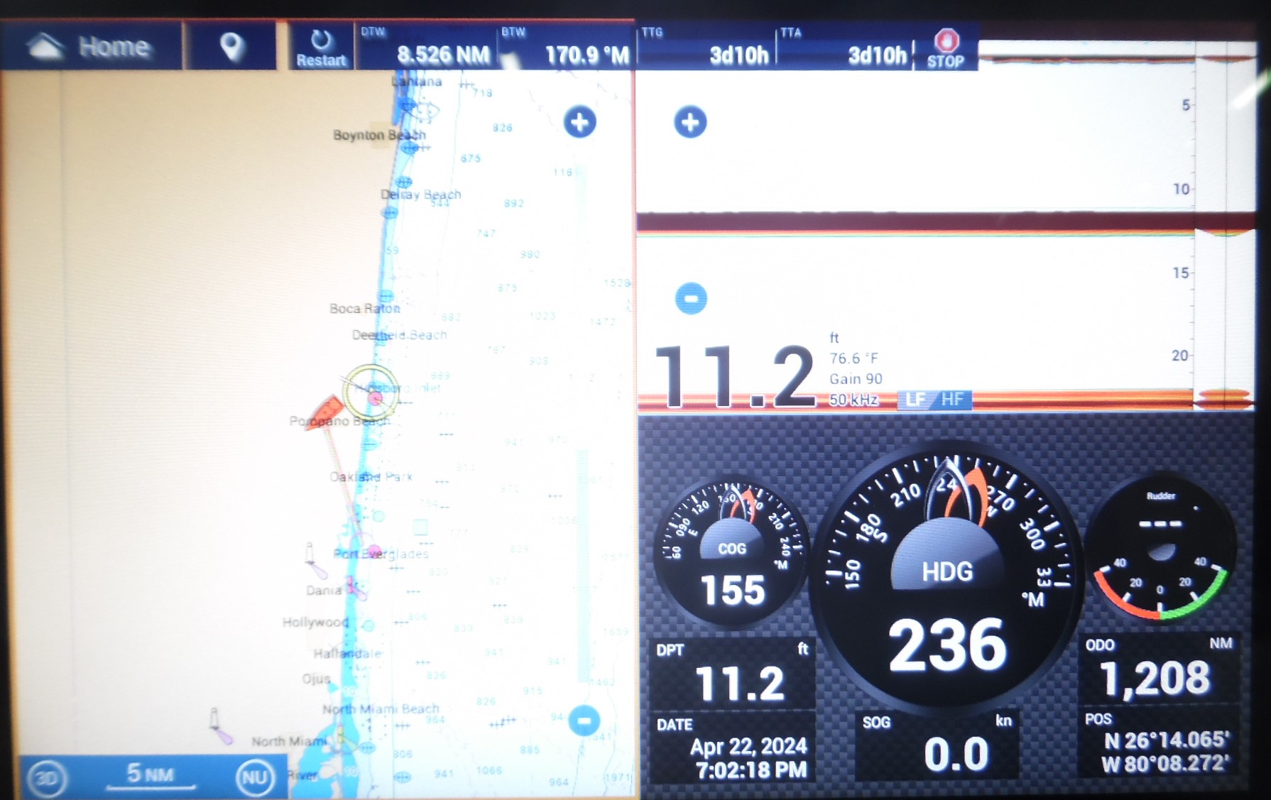 Furuno - TZTL12F - TZtouch2 - Chart Plotter/Fish Finder - Tested ...