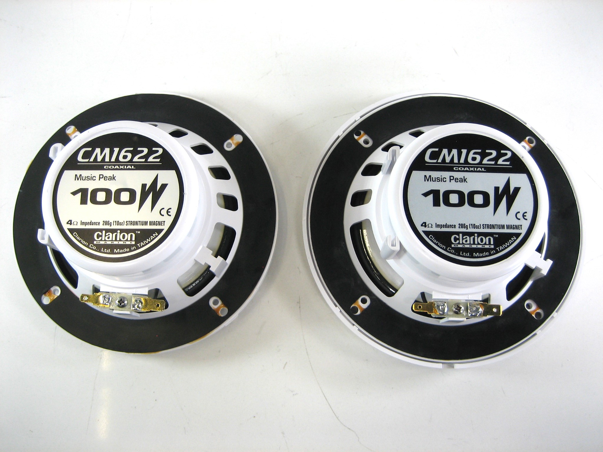 Clarion CM1622-R Marine Coaxial 6.5'' Speakers & .75'' Tweeters - Max ...