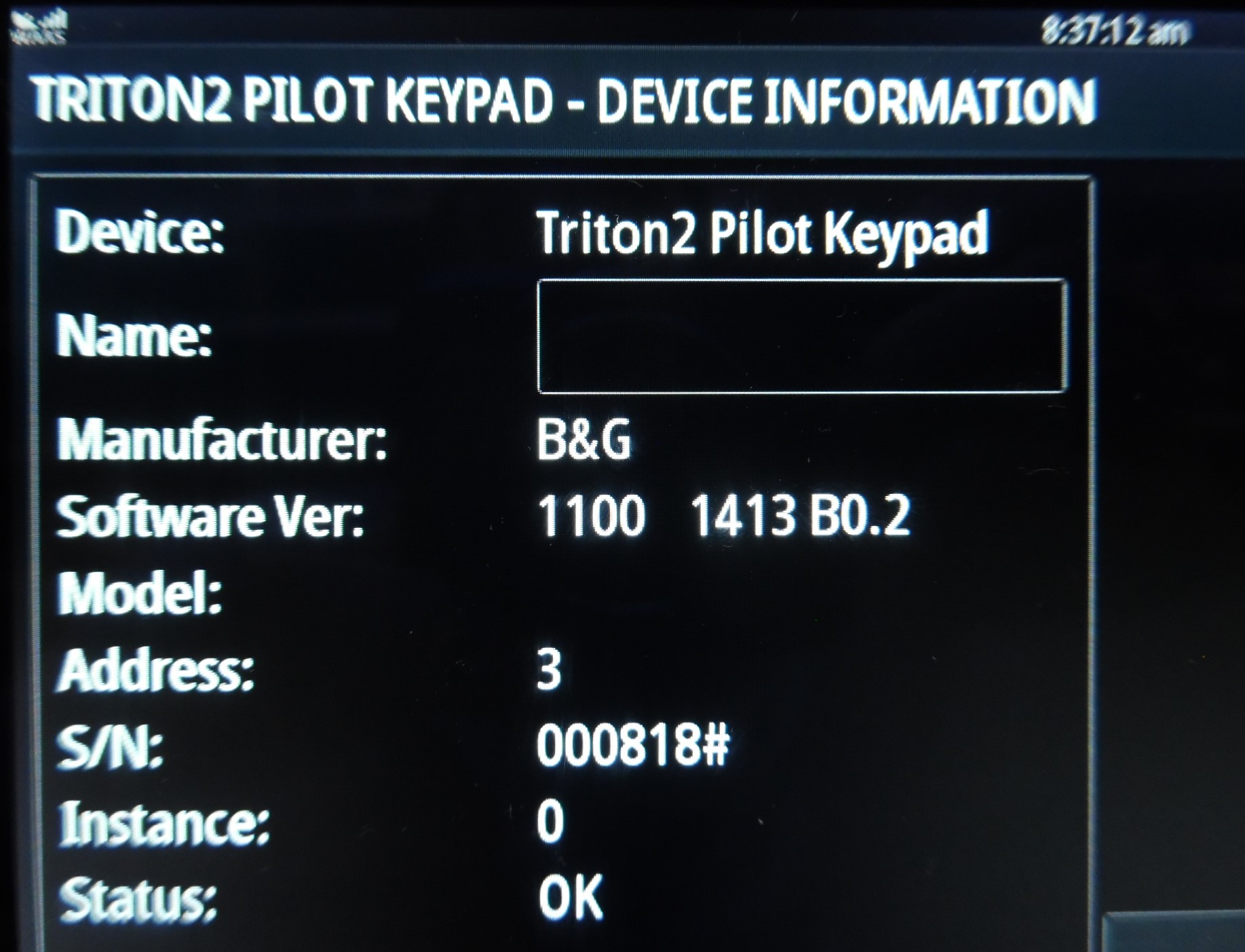 B&G/ Navico Triton 2 Pilot Controller Keypad (Tested Good) 000-13296 ...