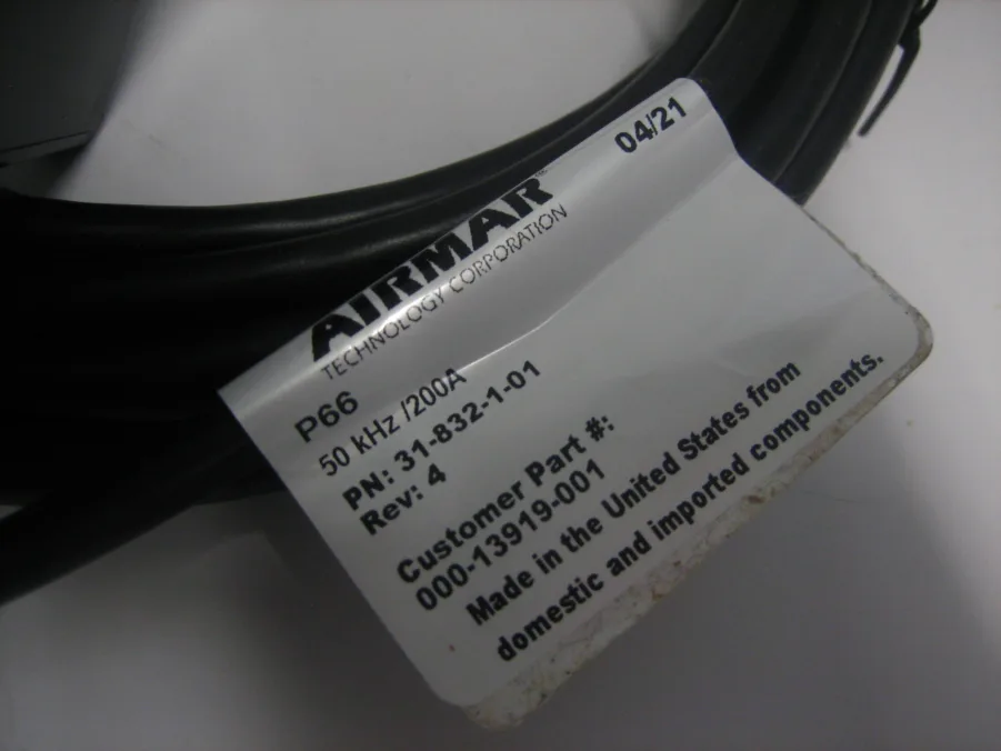 Navico Airmar 000-13919-001 P66 XSonic Transom Mount Transducer *NEW ...